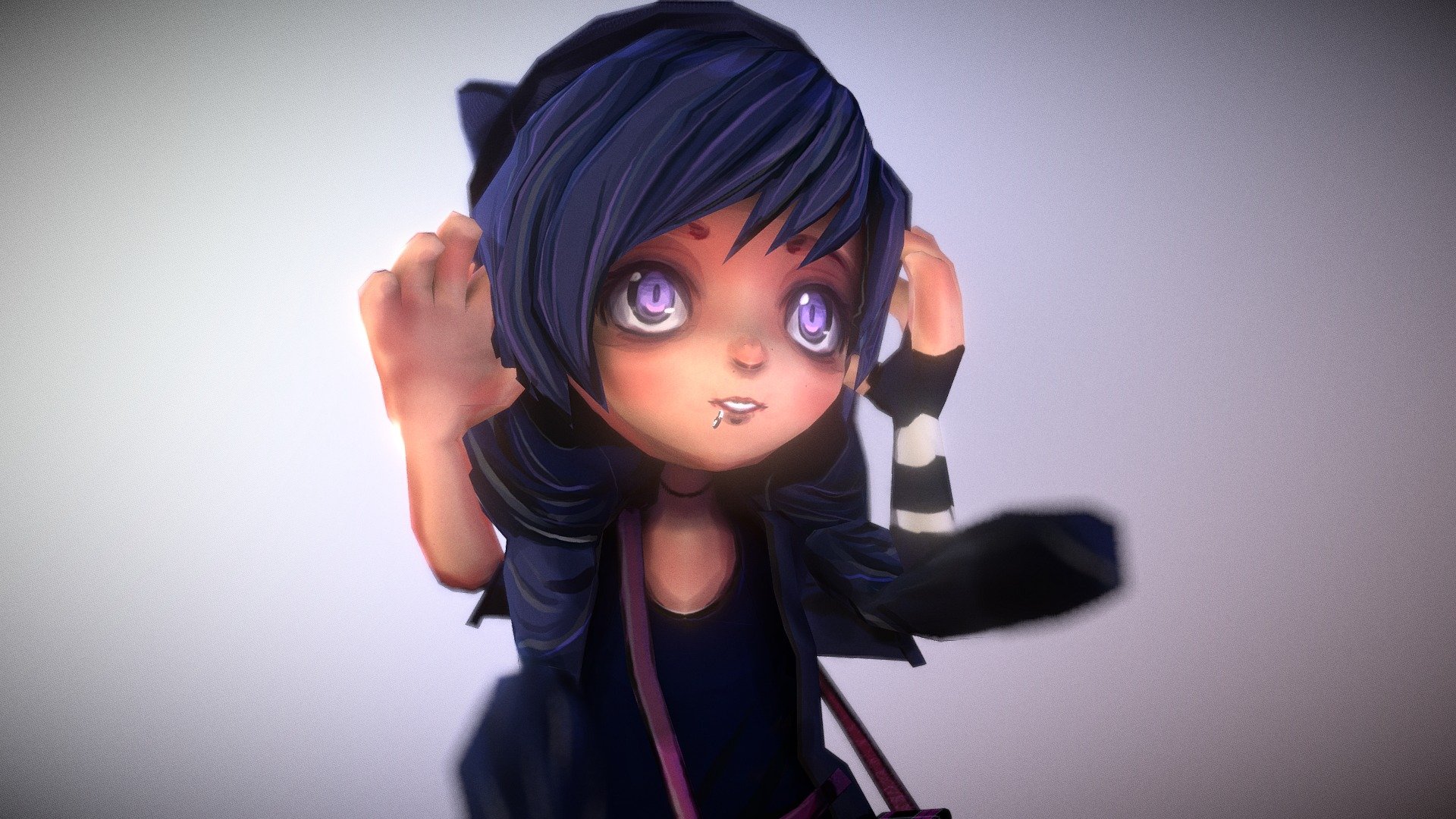 Fan Art - Anna blue Character Zoe -Posetwo - 3D model by Seraphim Sarov ...