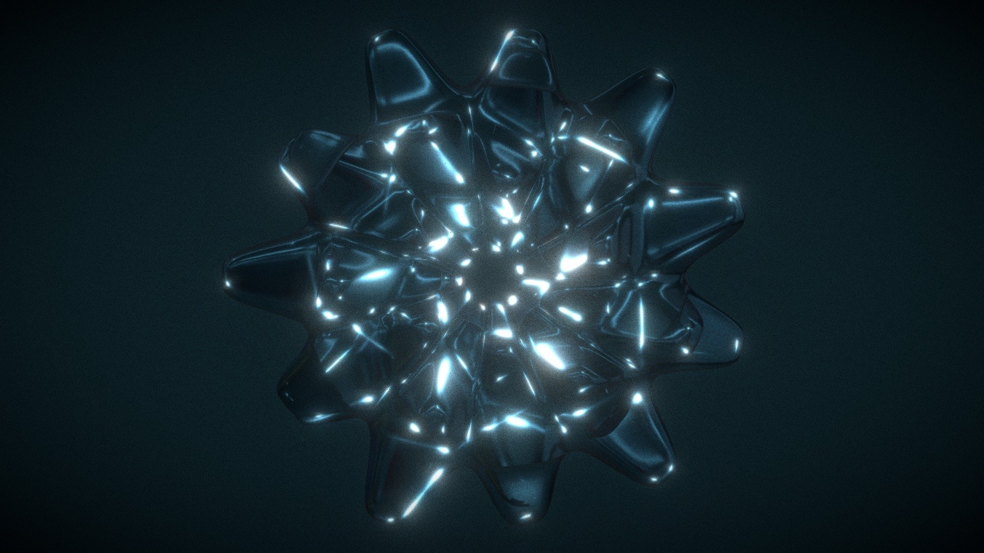 Sea Star Spinning Abstract Geometry Effect Loop - Download Free 3D model by SonicVisual [9f9281b ...