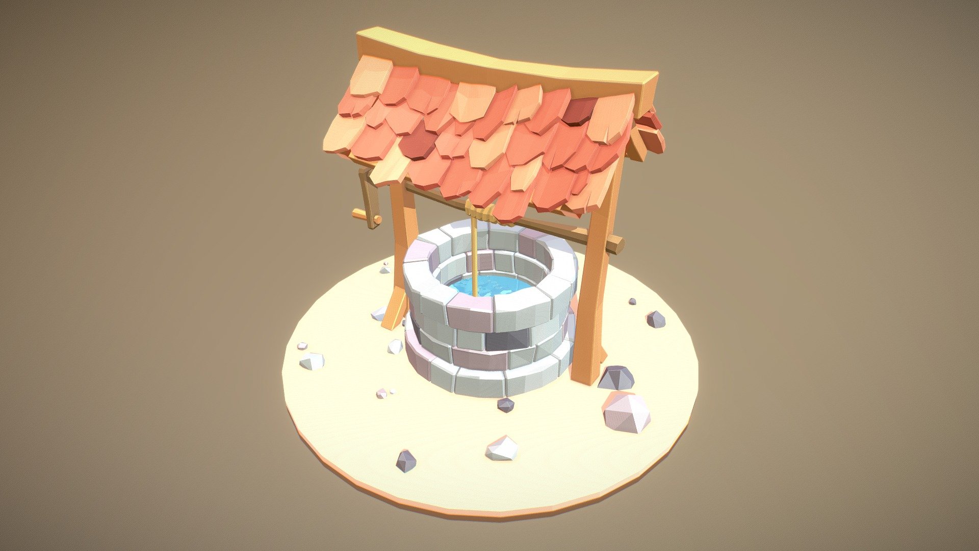 Stylized Low Poly Well - 3D model by Ritsumei [9f92f10] - Sketchfab