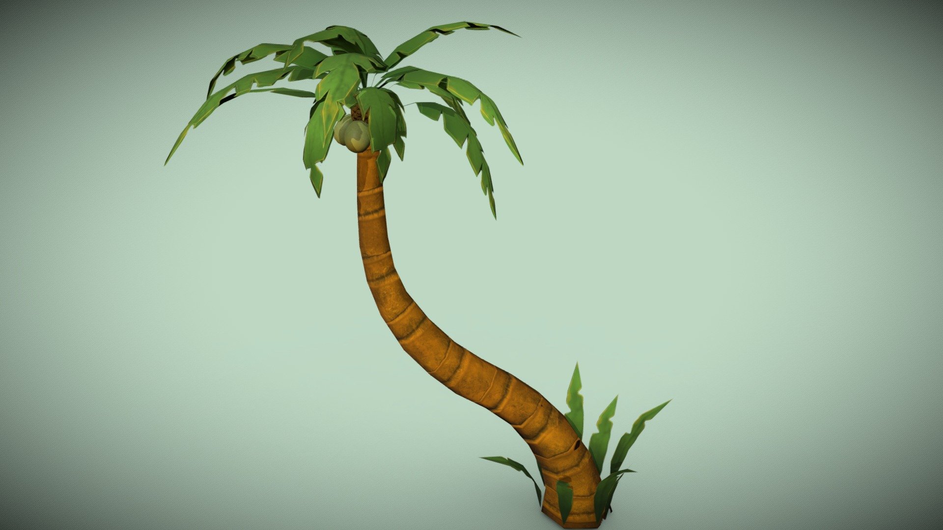 Stylized palm tree PBR low-poly game ready Low-p - Buy Royalty Free 3D ...