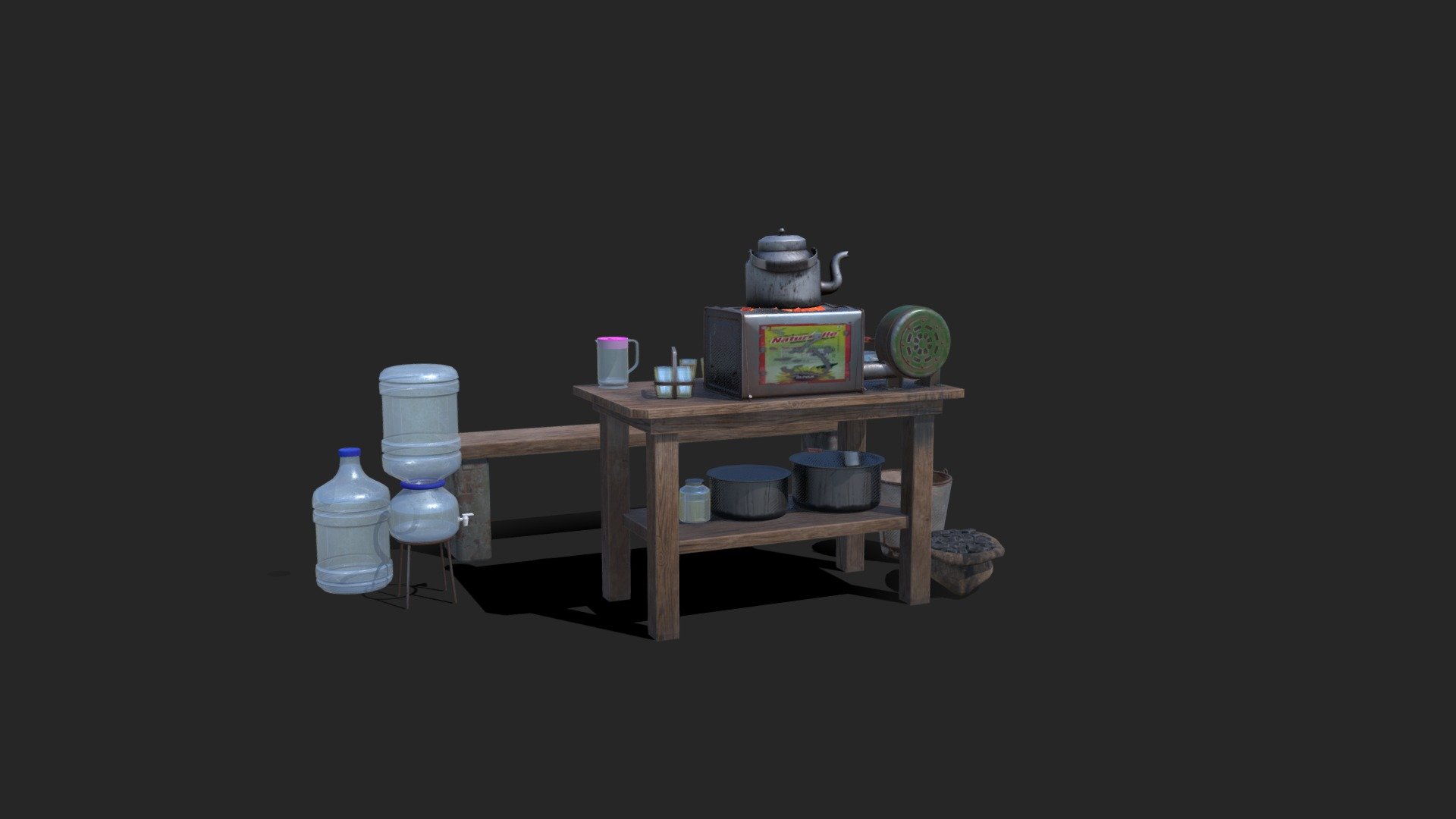 tea_shop - 3D model by Krishna.Vamshi.Krishna [9f95f21] - Sketchfab