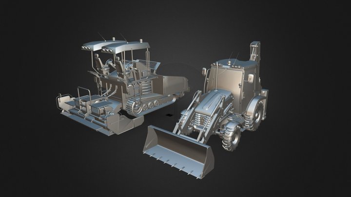 Steamroller 3D models - Sketchfab