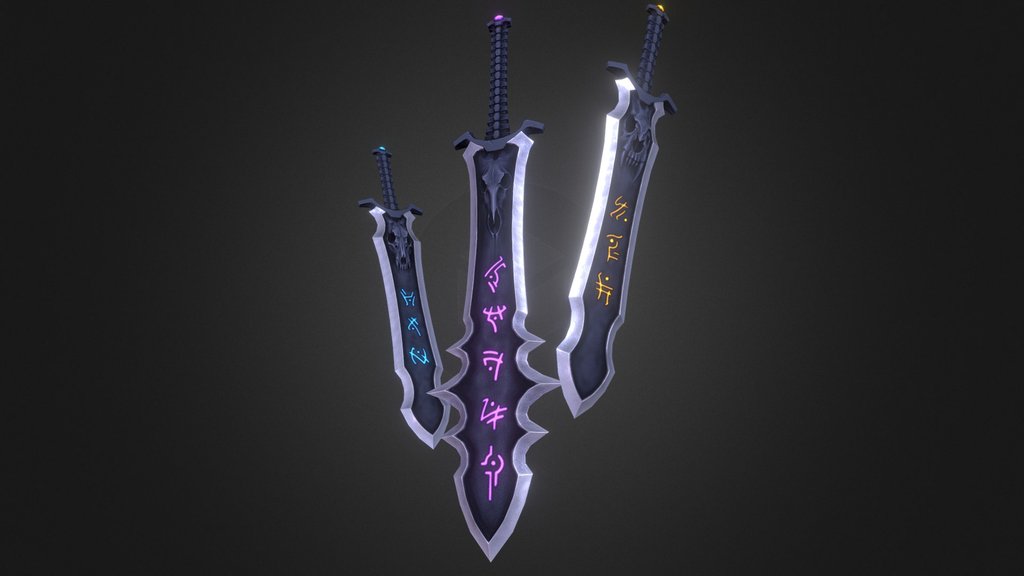 Runic Skull sword - A 3D model collection by kingsentinel - Sketchfab