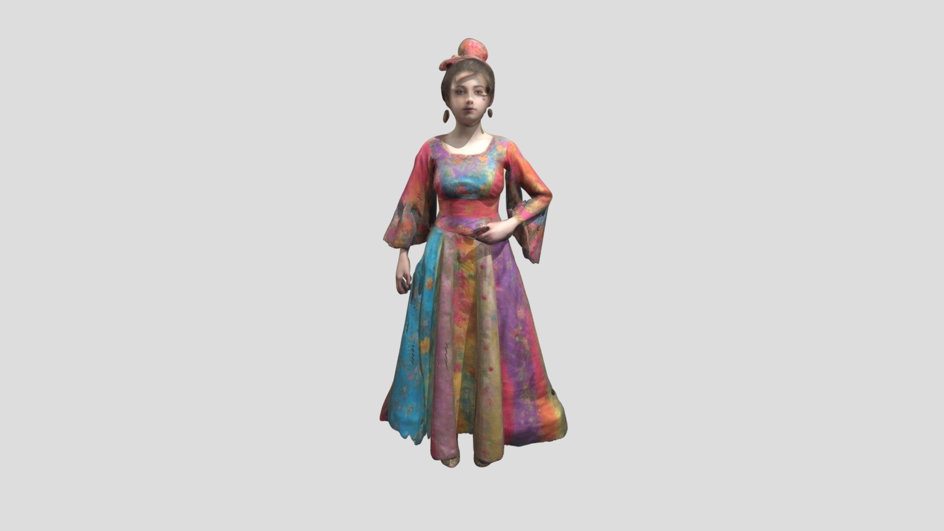 Young_women_in_colour_1207081840_texture - Download Free 3D model by ...