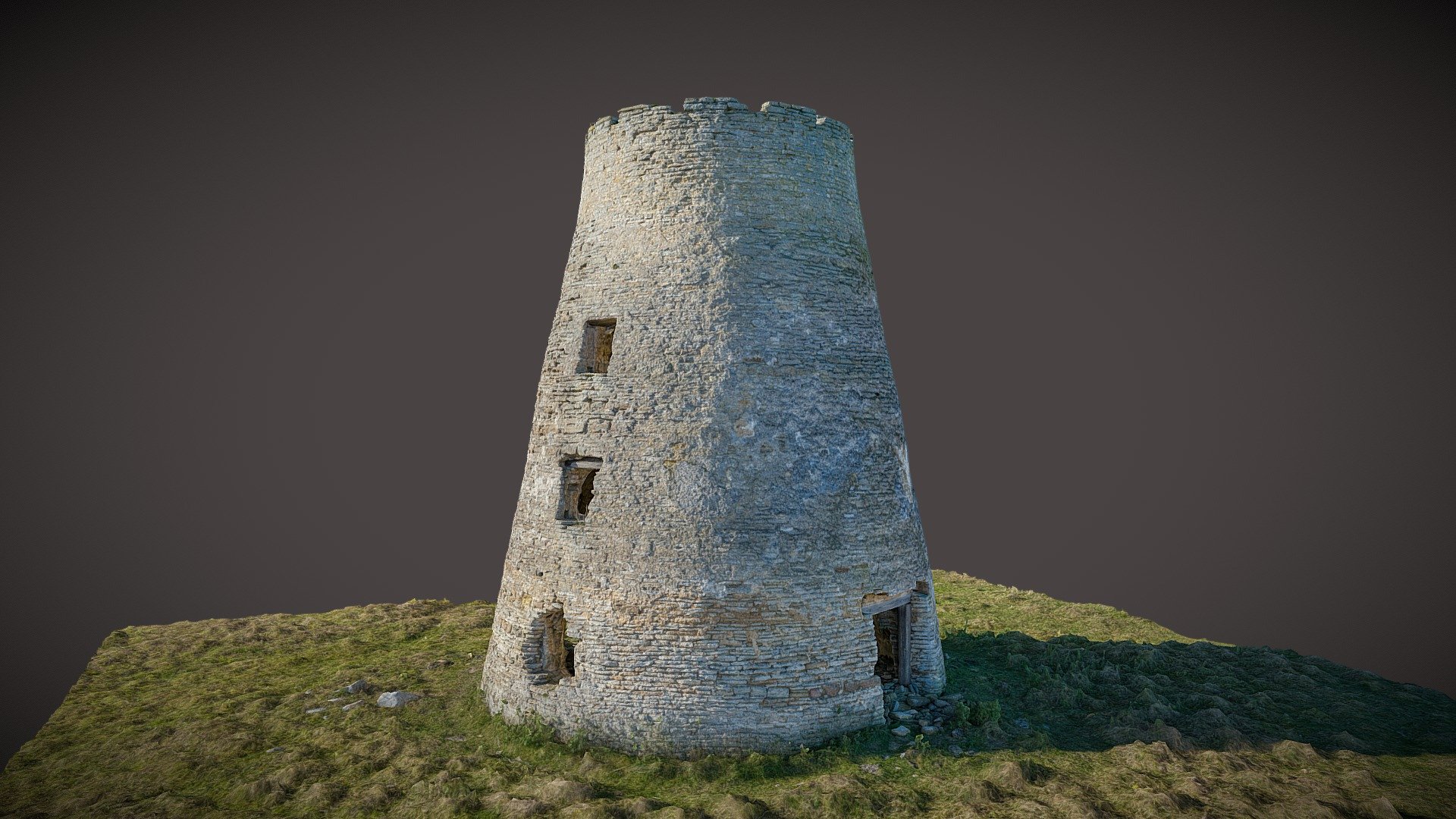 Aa manor windmill - 3D model by Saulius.Zaura [9f9c0cd] - Sketchfab