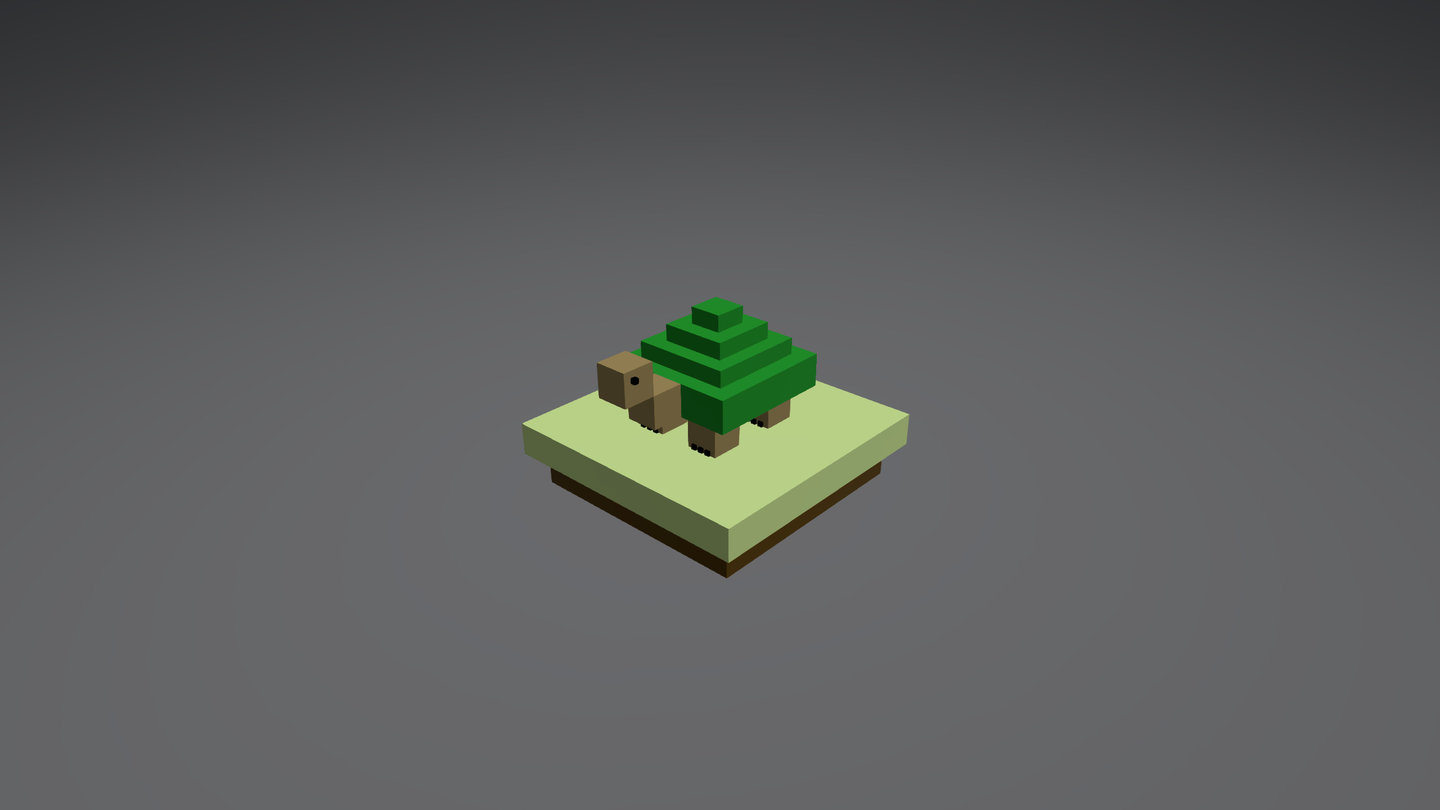 Voxel turtle - 3D model by Jiří Kuba (@kuba.jirka) [9f9cbeb] - Sketchfab