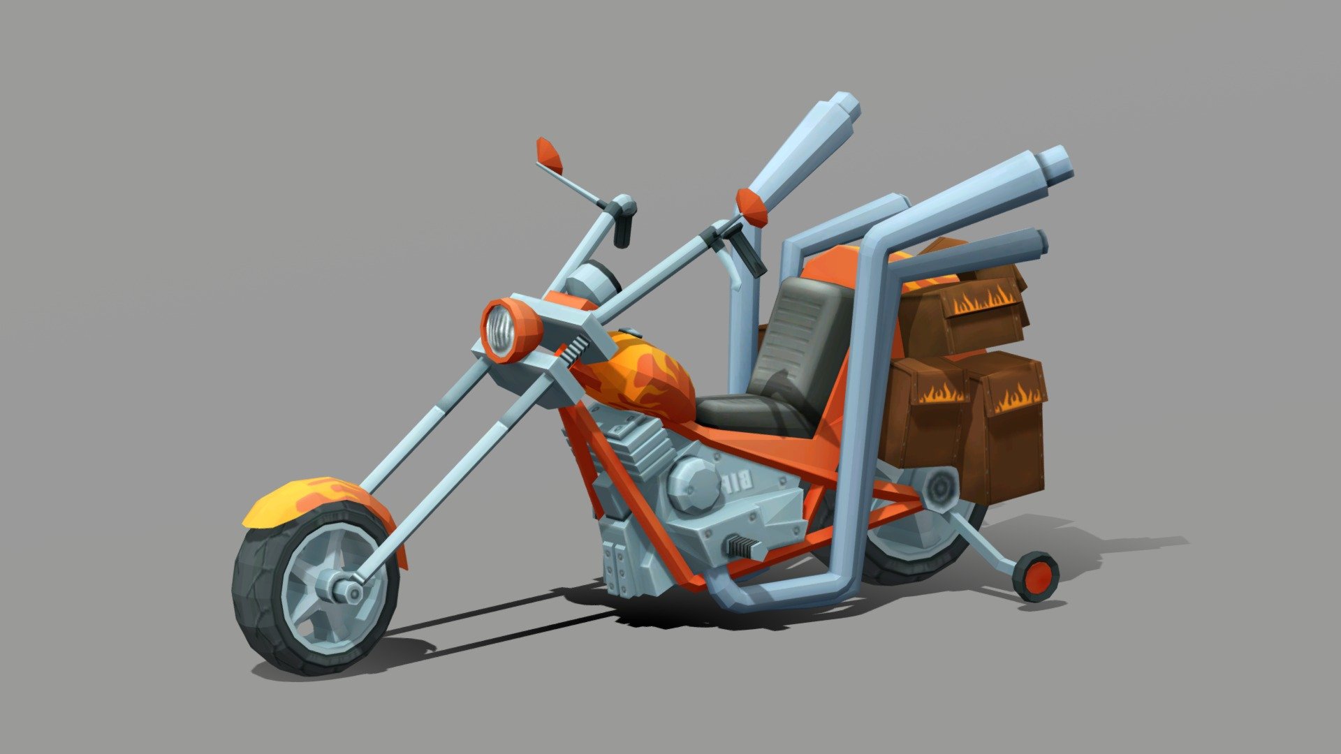 Motorcycle (Rayman Raving Rabbids TV Party) - Download Free 3D model by ...
