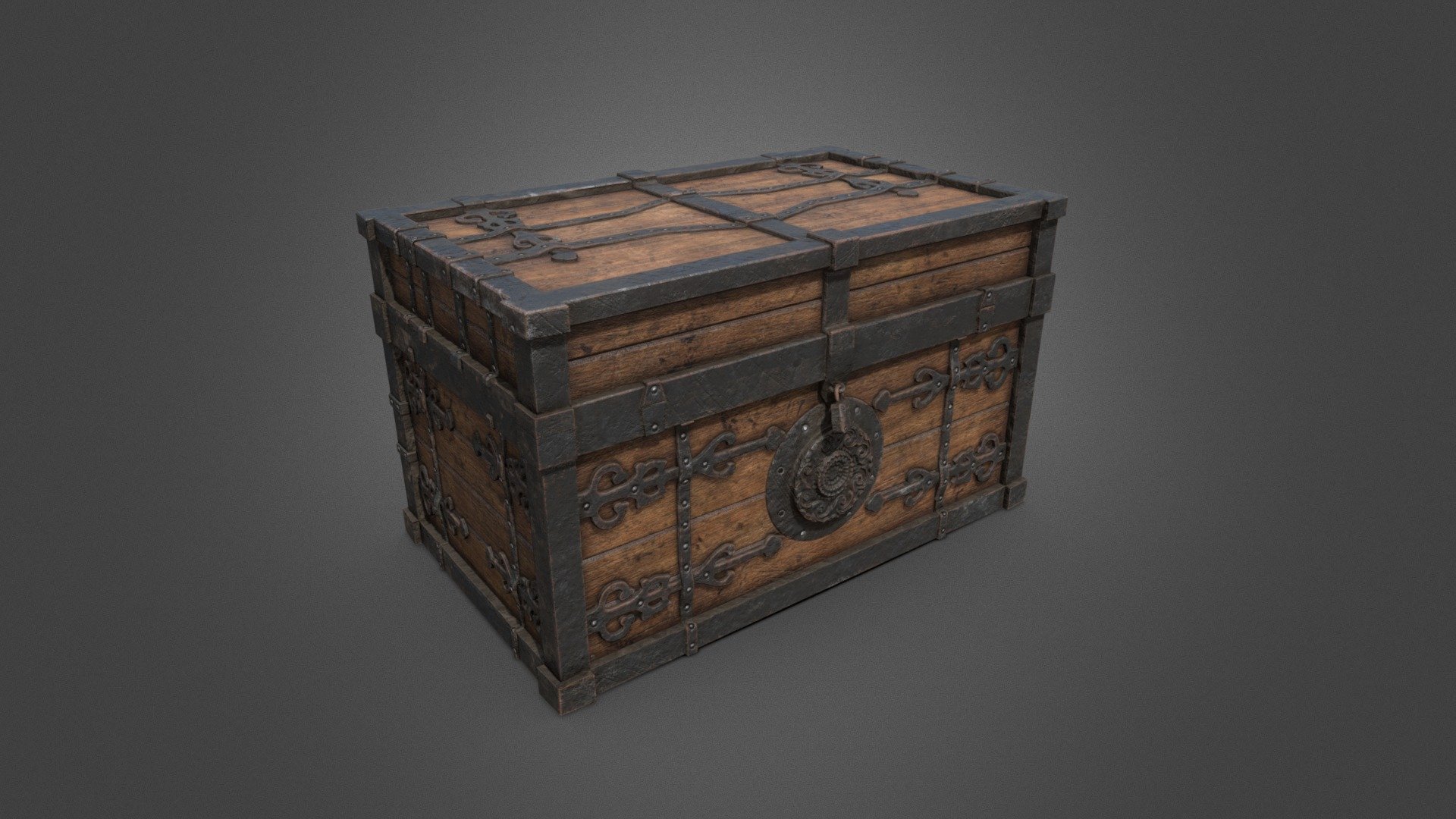Ornate Medieval Chest Reinforced - 3D model by Sord (@alexandersord ...