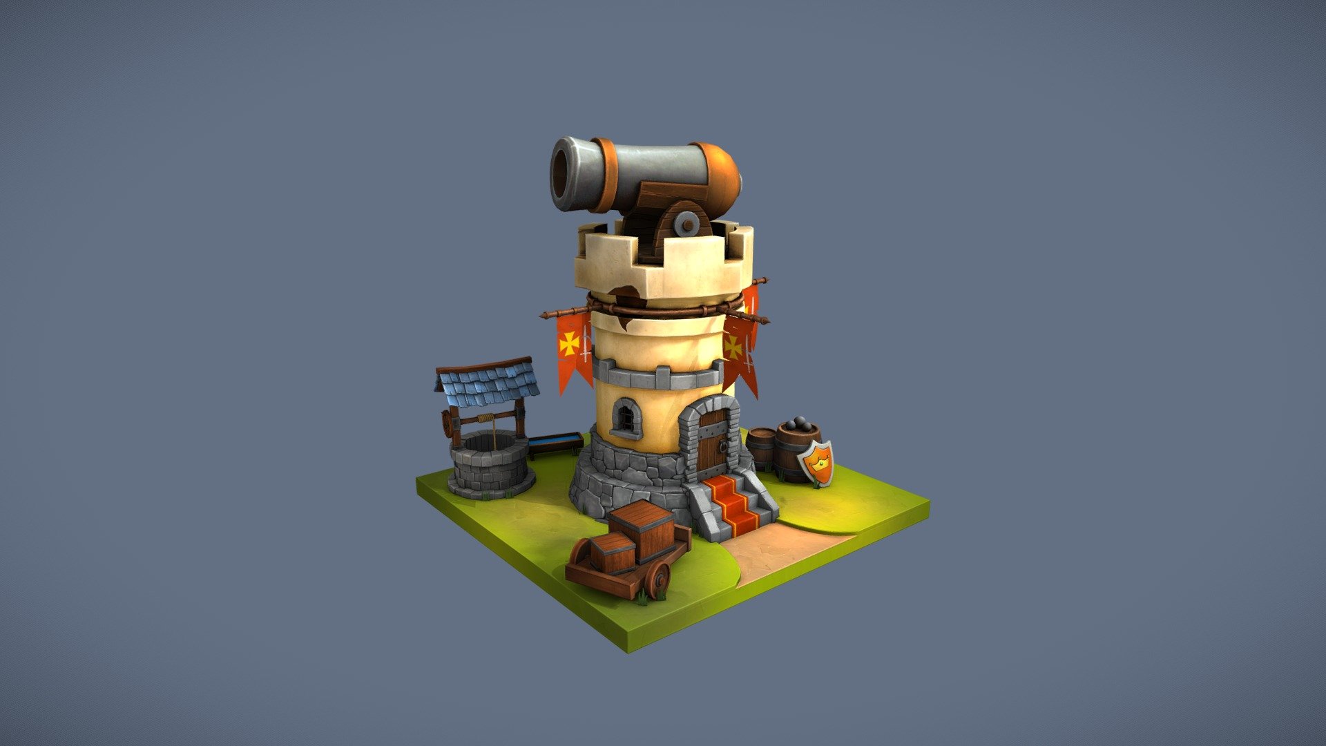 Mini tower - Download Free 3D model by atalik_ST [9fa1a80] - Sketchfab