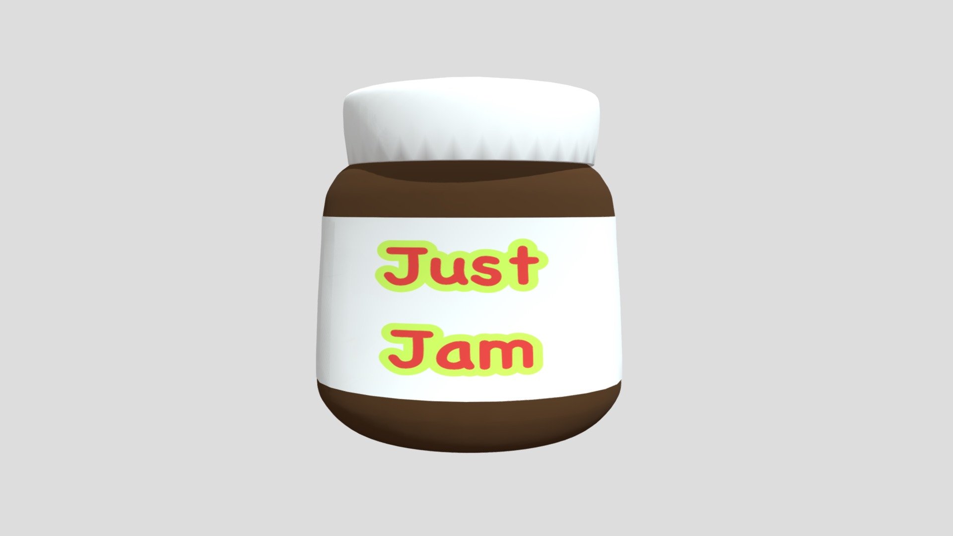nutella - Download Free 3D model by Mylom [9fa2c23] - Sketchfab