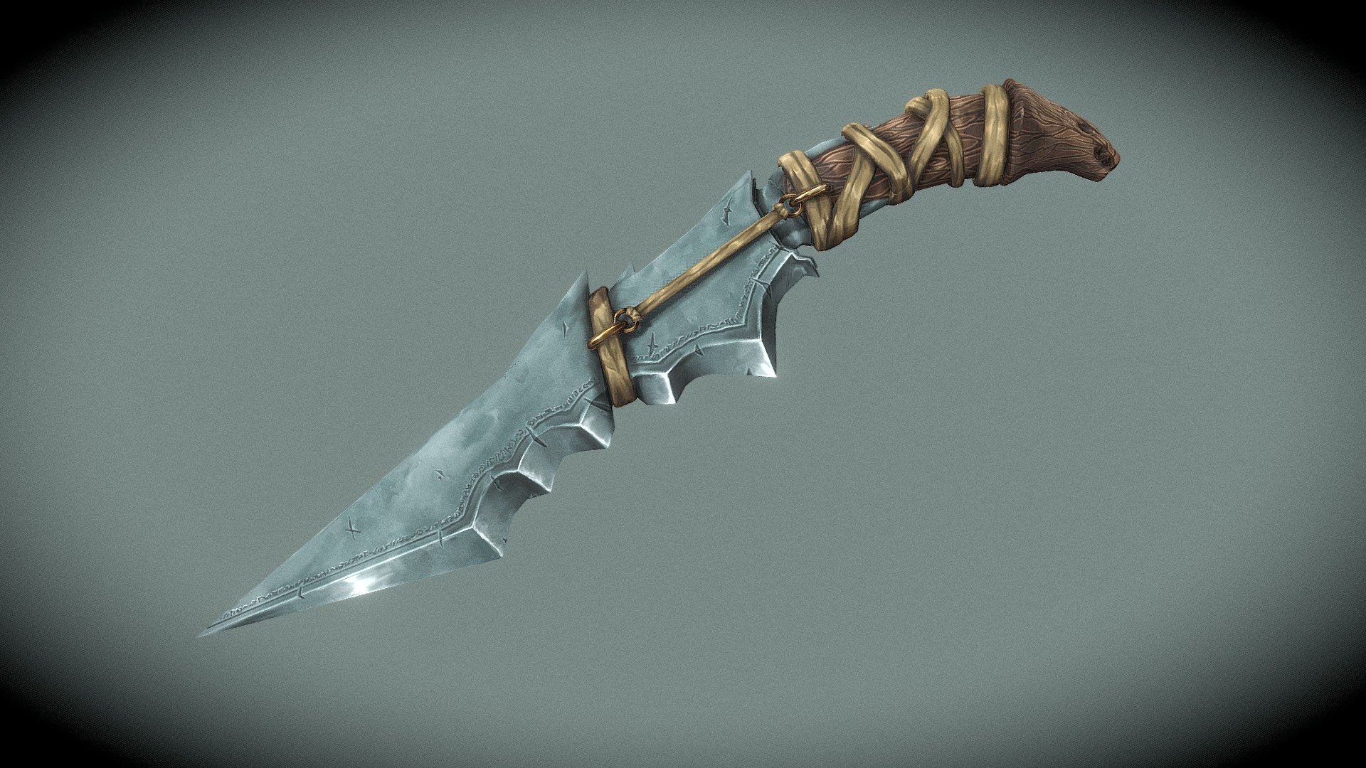 Fantasy-Hand-painted-Dagger - 3D model by Amen_Matthias [9fa373e ...