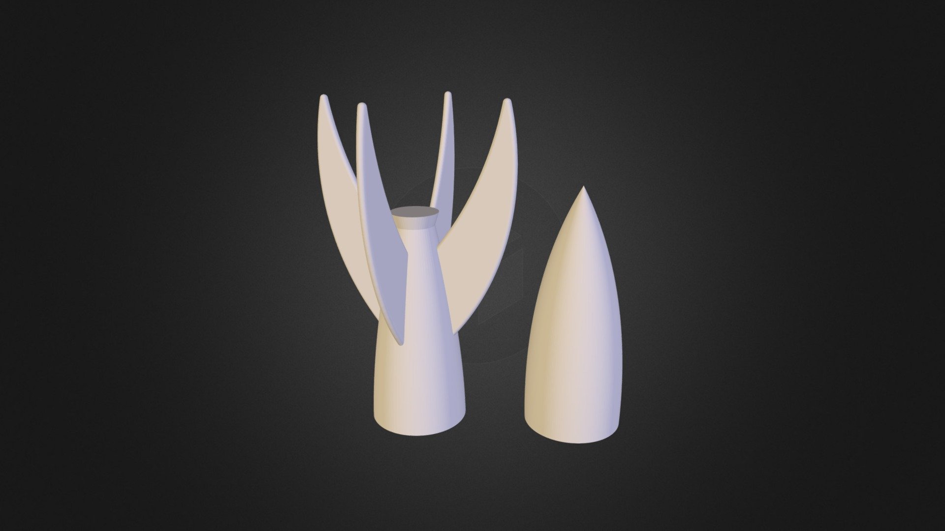 Printable SpaceShip - 3D model by 3dindustries [9fa4ff2] - Sketchfab