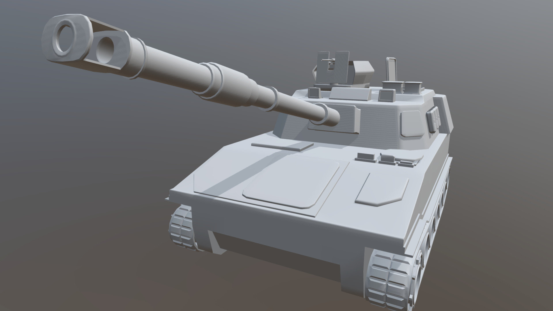 Self Propelled Howitzer - 3D model by nightshard [9fa92d8] - Sketchfab