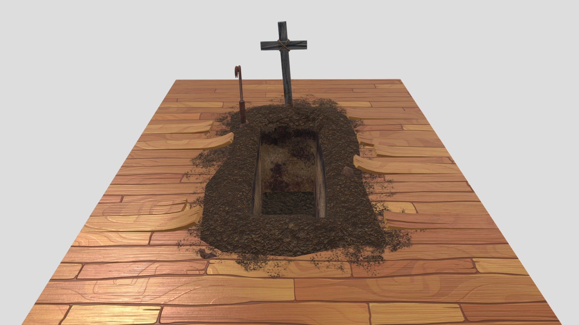 Hello Neighbor Alpha 1 Grave Plus Floor - Download Free 3D model by ...