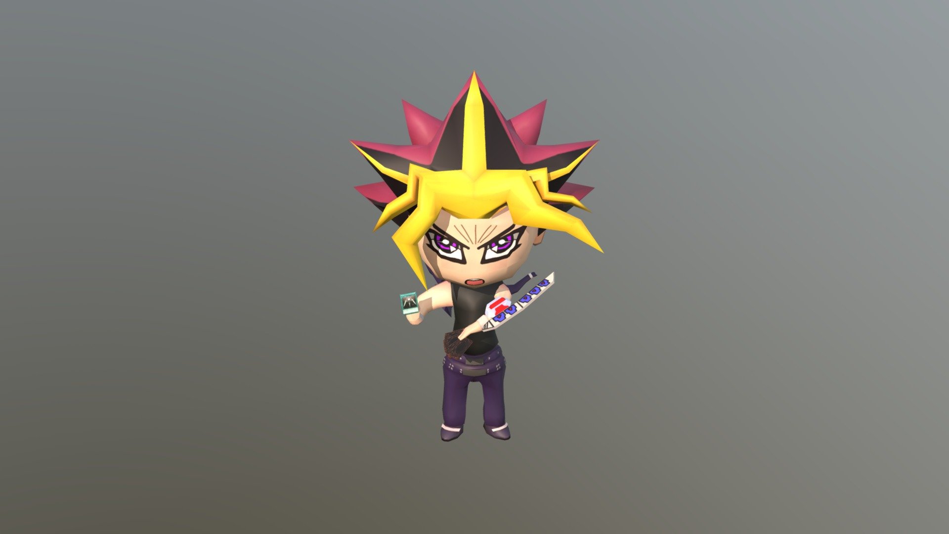 Yugi Pose 2 - 3D model by Heng.Wee.Yang [9fab255] - Sketchfab