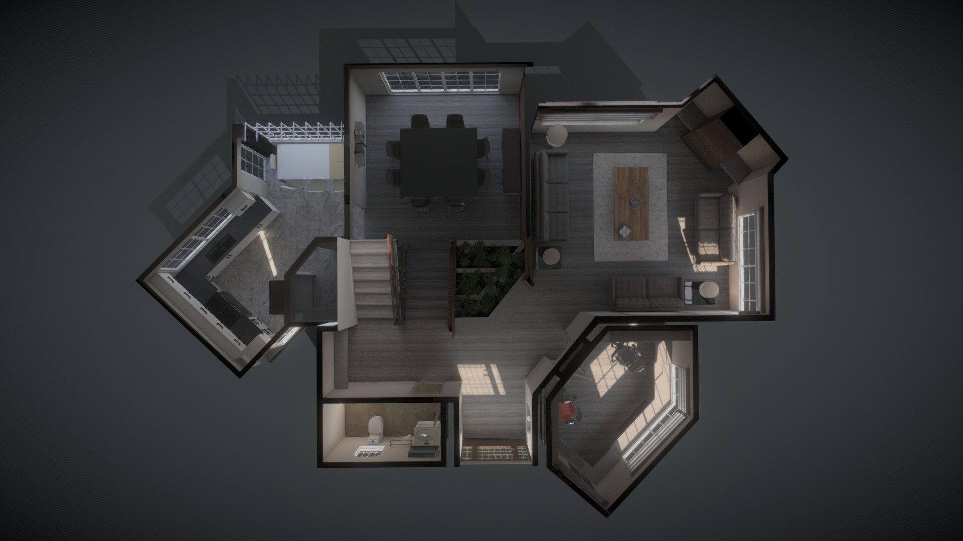 DEMO 03 - House - Ground Floor - 3D model by IsaacZuren [9fab609 ...