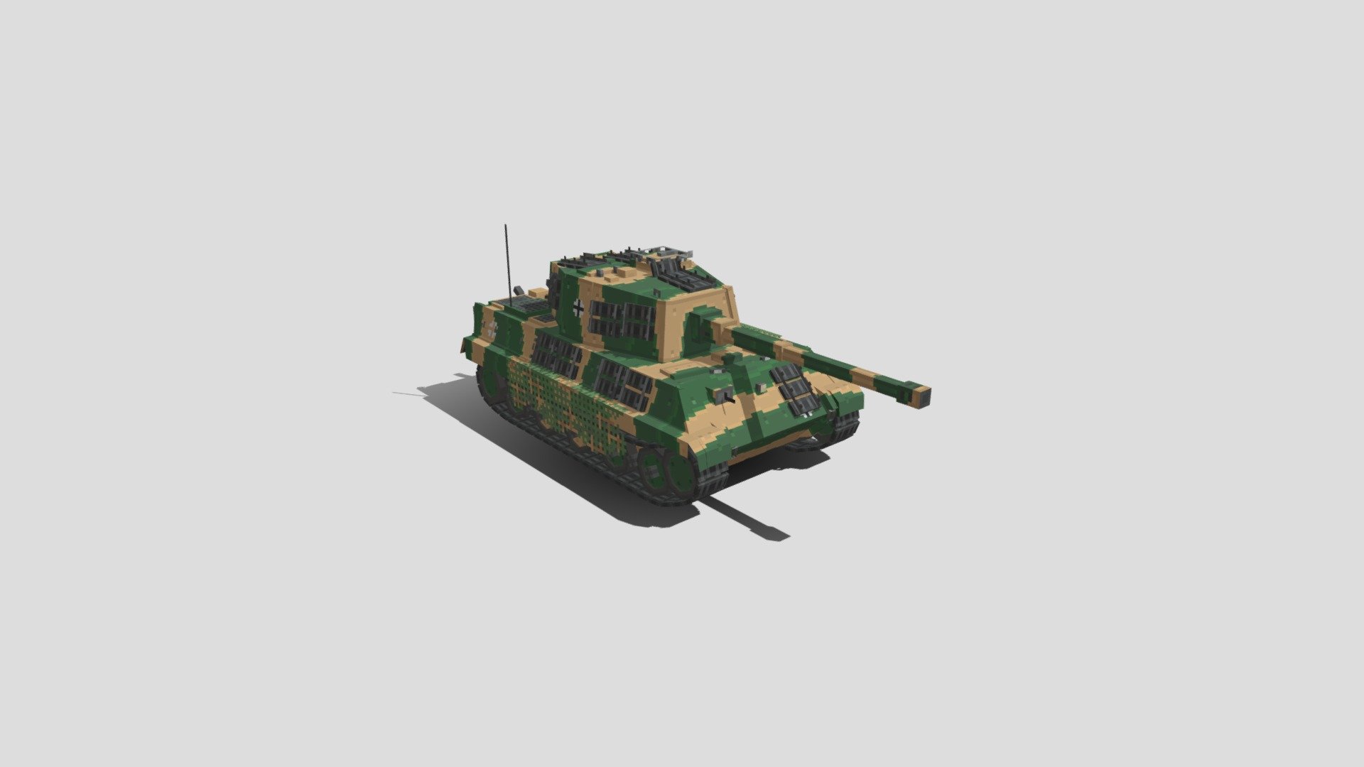 Blockbench Königstiger "198" - 3D model by play_w [9fabac4] - Sketchfab