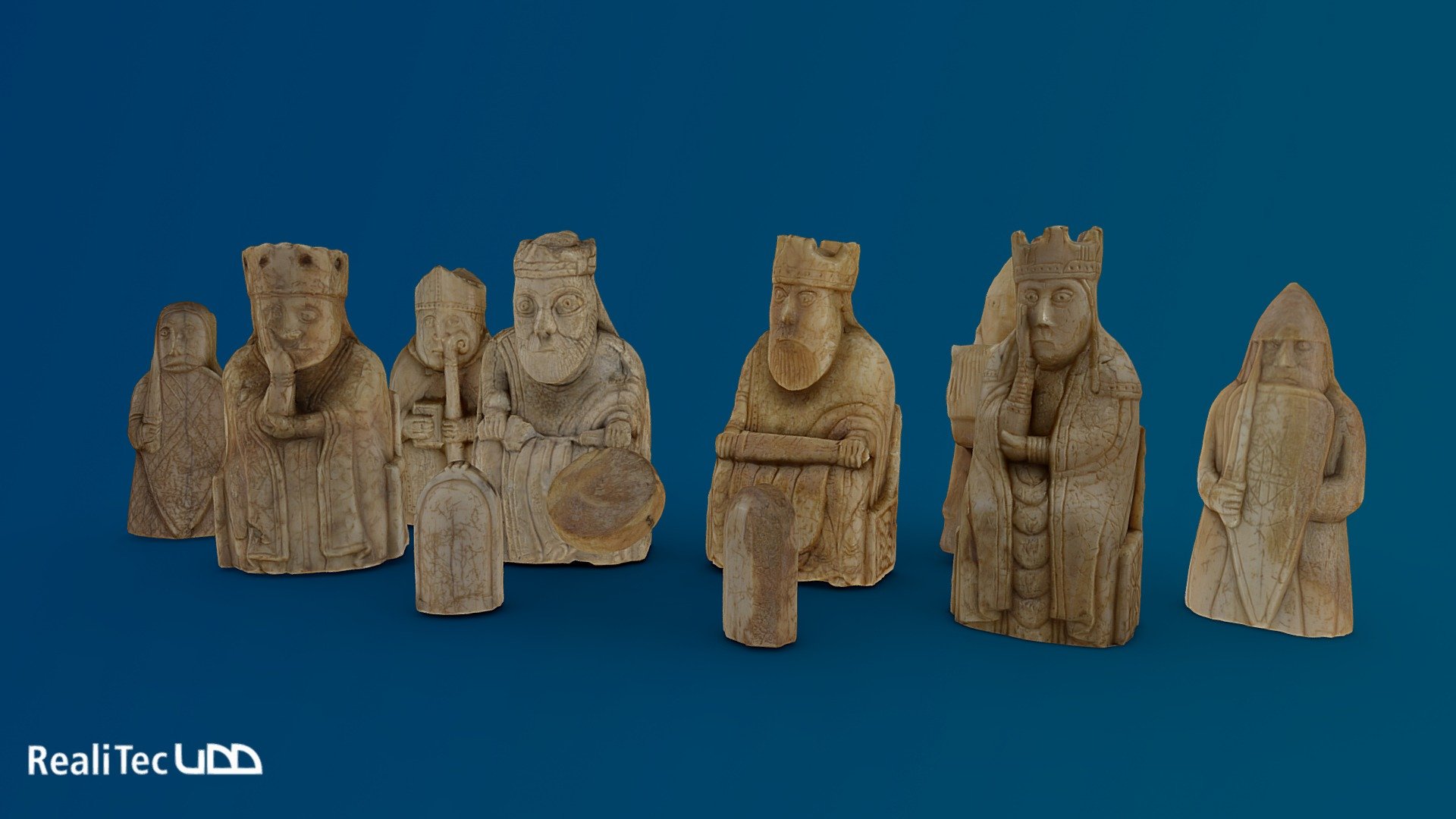 Lewis Chess Set - 3D model by UDD - Centro de Innovación Docente ...