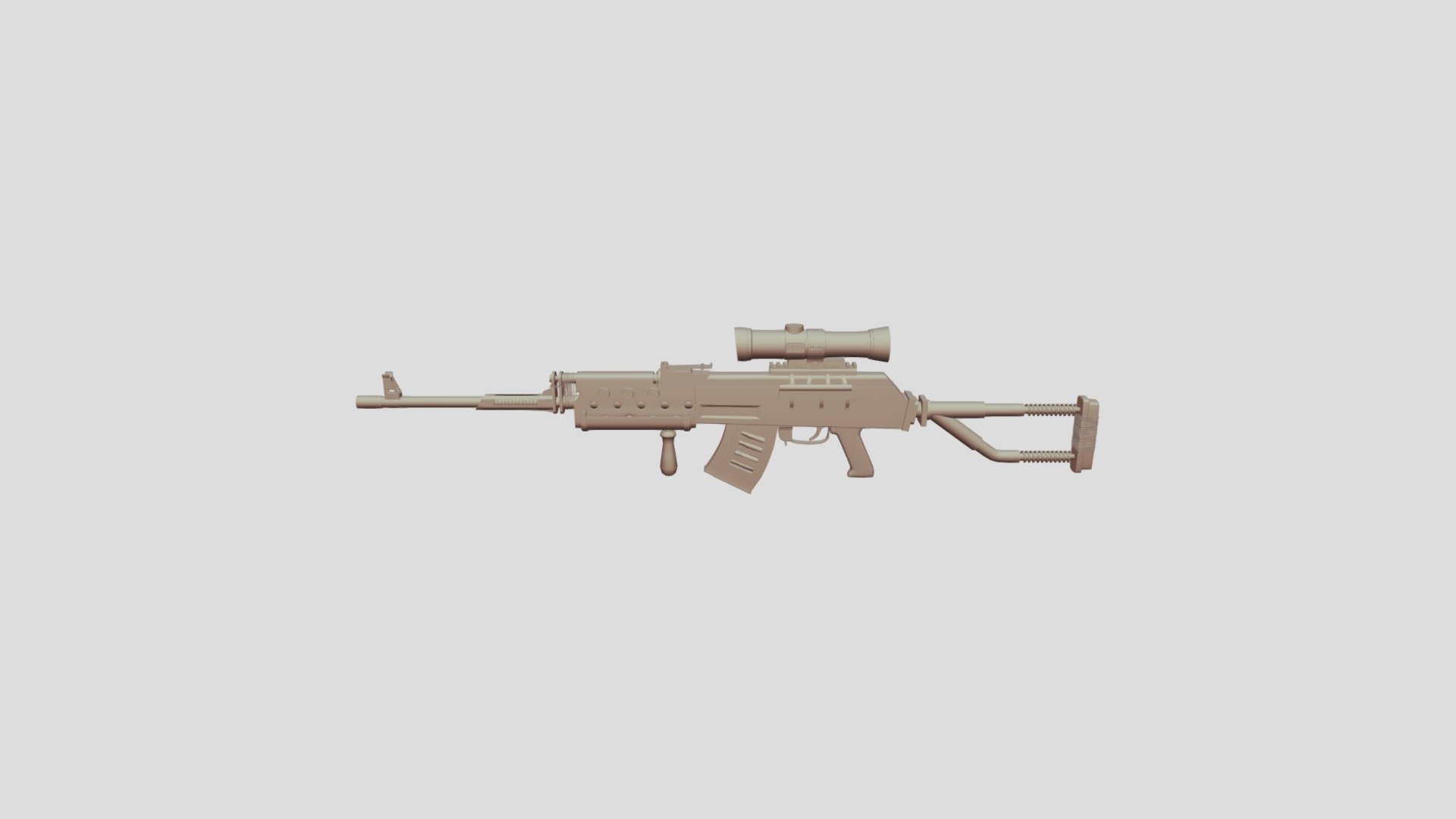 Home Made AK-47 - 3D model by tony41122 [9fae628] - Sketchfab