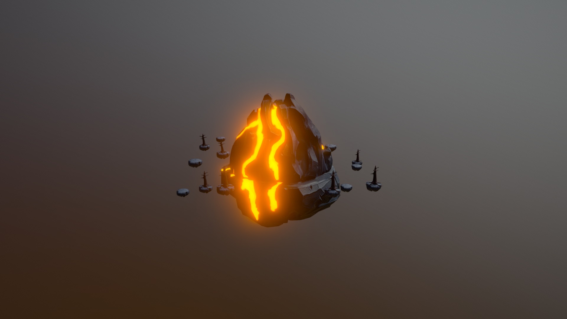 Lava Mountain - 3D model by loganscas [9fb2ad7] - Sketchfab