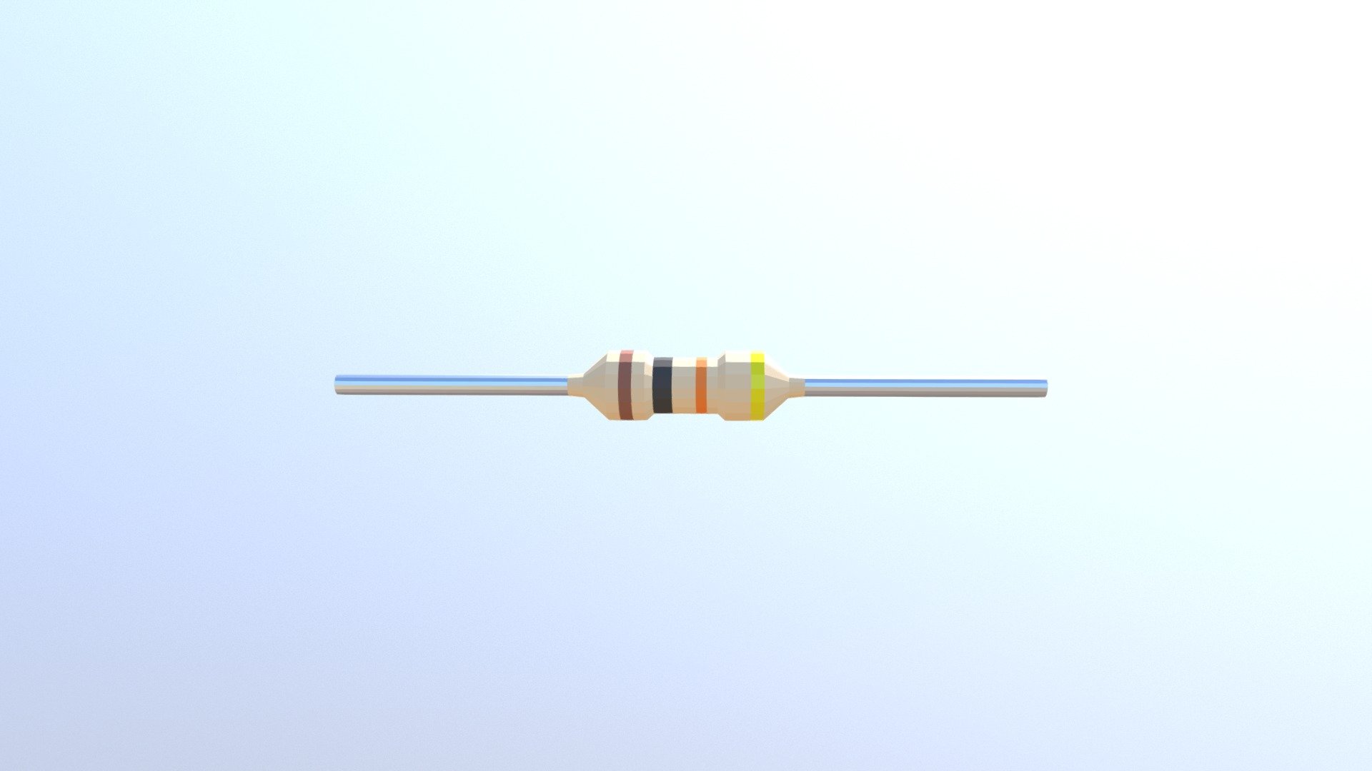 Lowpoly resistor - Download Free 3D model by Jiří Kuba (@kuba.jirka ...