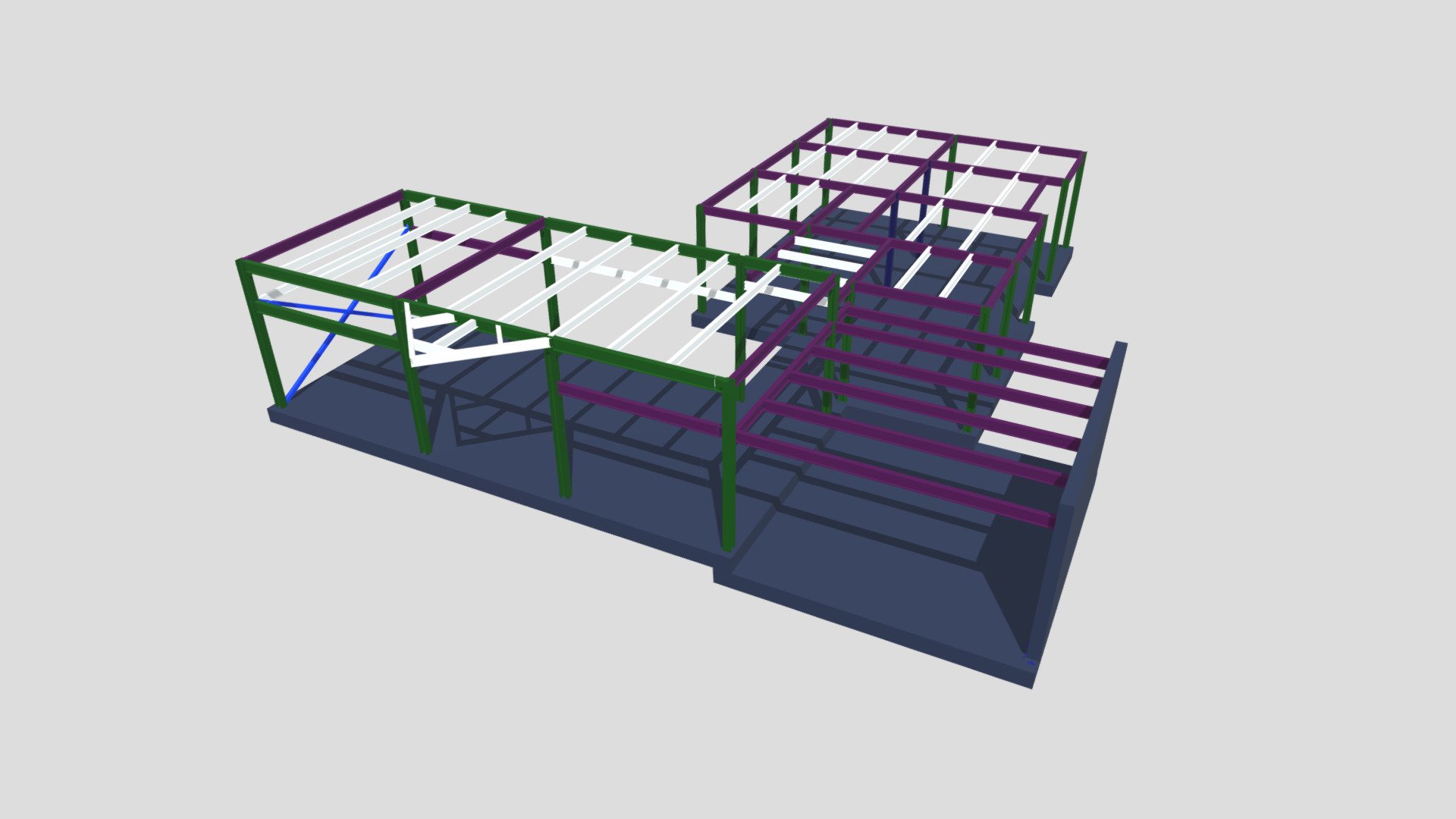 3D Steel Structure Paphos (Job N96) - 3D model by MA StruTec ...