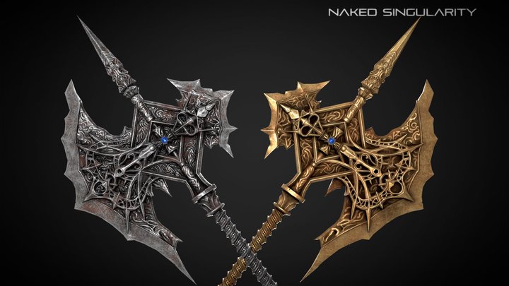 Halberd 3D models - Sketchfab