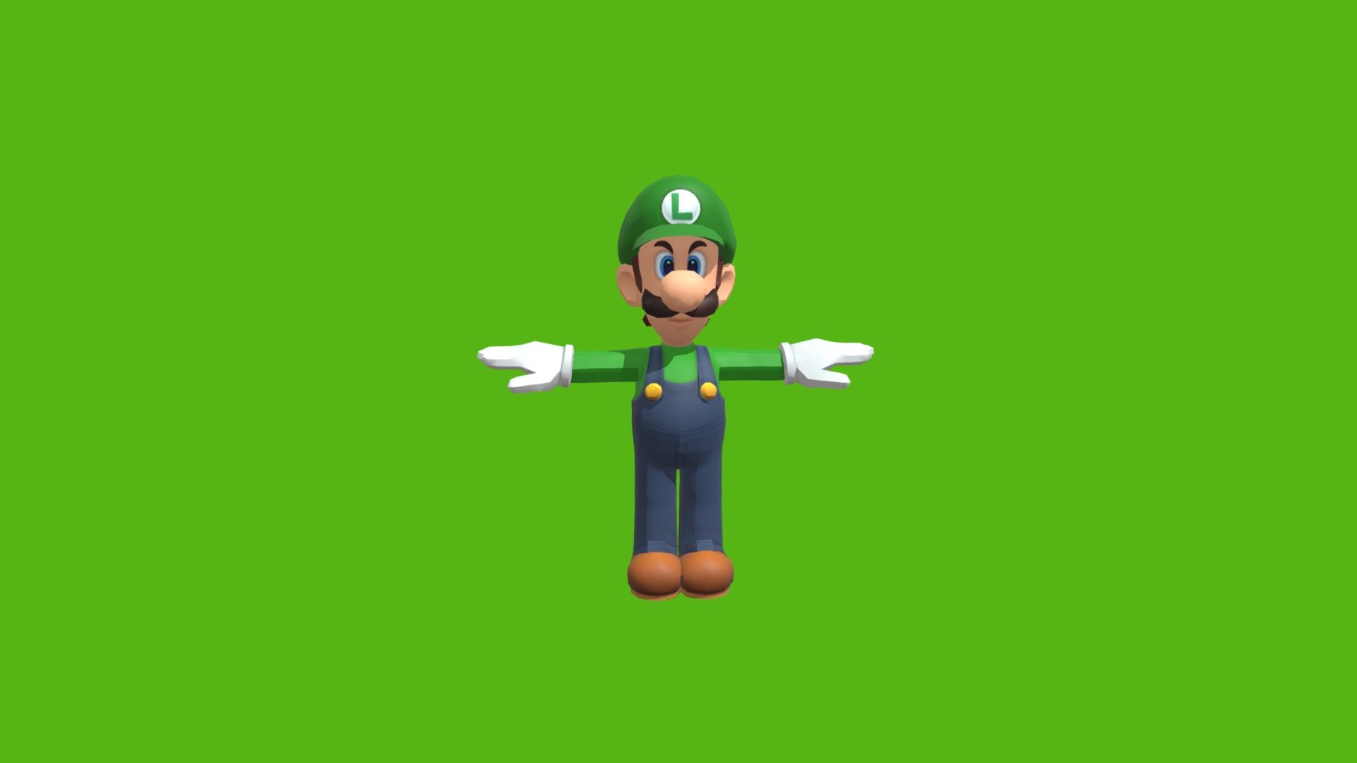 Luigi Download Free 3d Model By Kingstonshamily 9fb92a8 Sketchfab