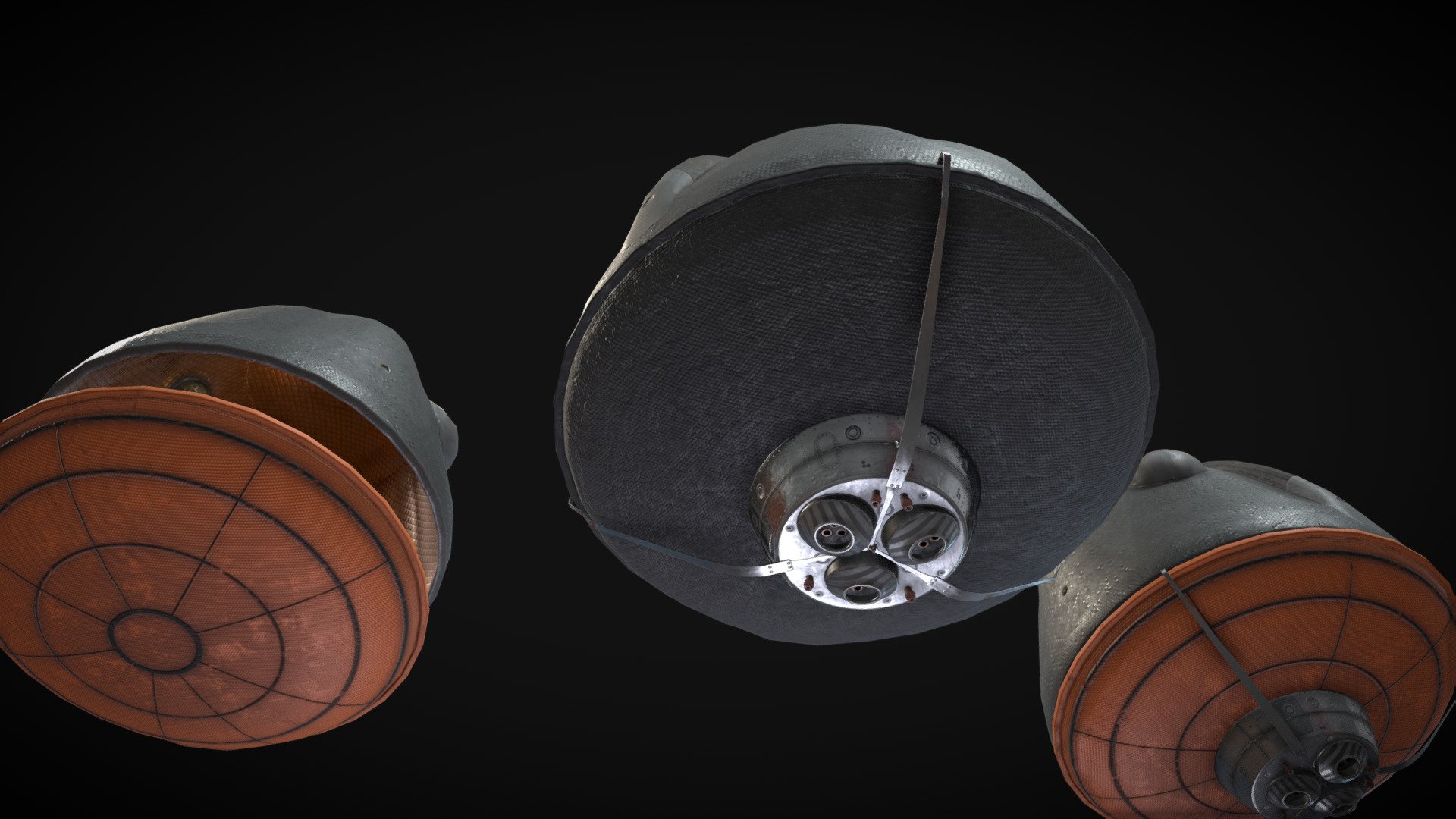 UFO Re-entry Dropships with Retro-Rockets - Buy Royalty Free 3D model ...