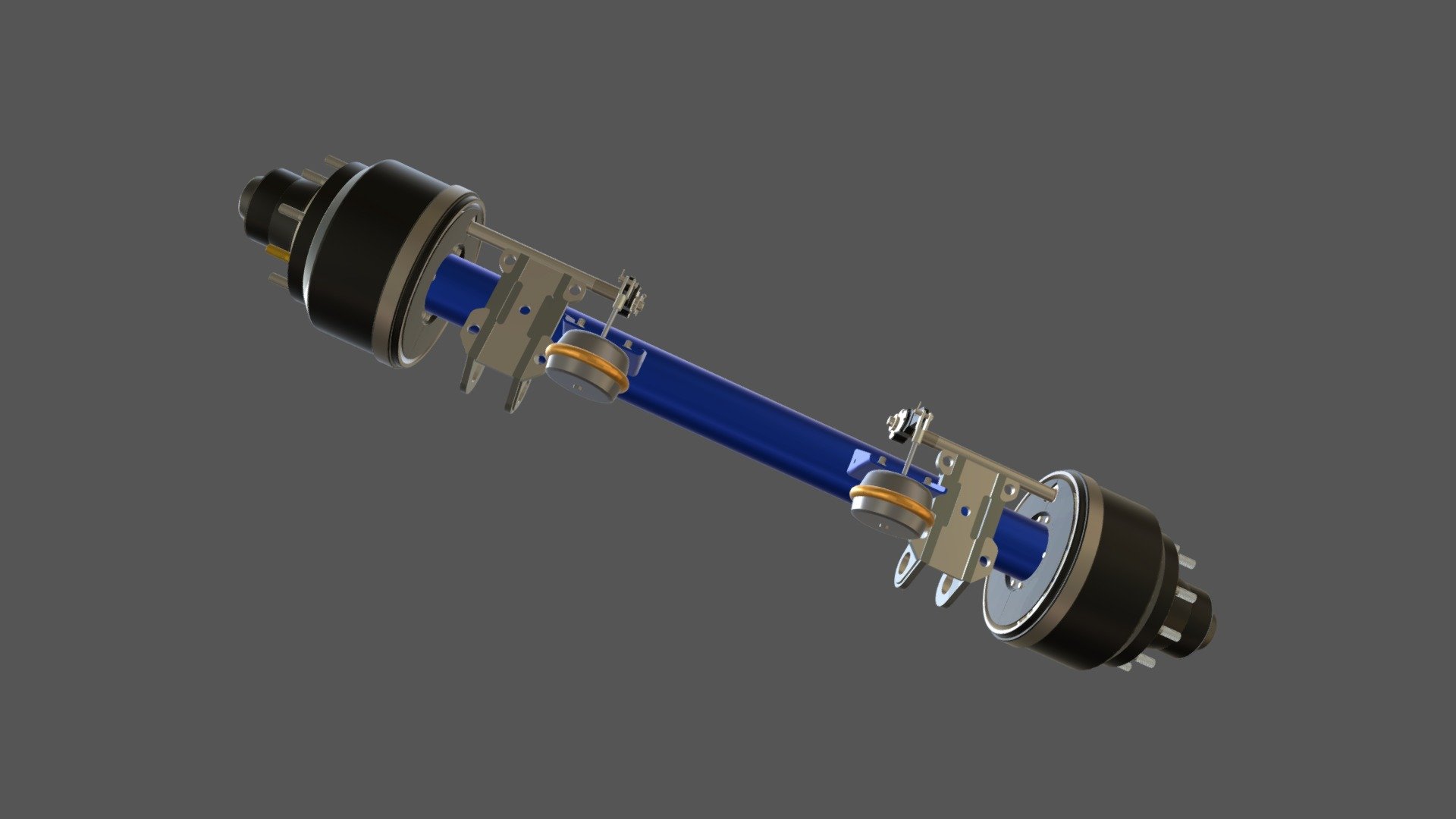 Ось в сборе 603-2410003 - 3D model by t-voz [9fba0ef] - Sketchfab