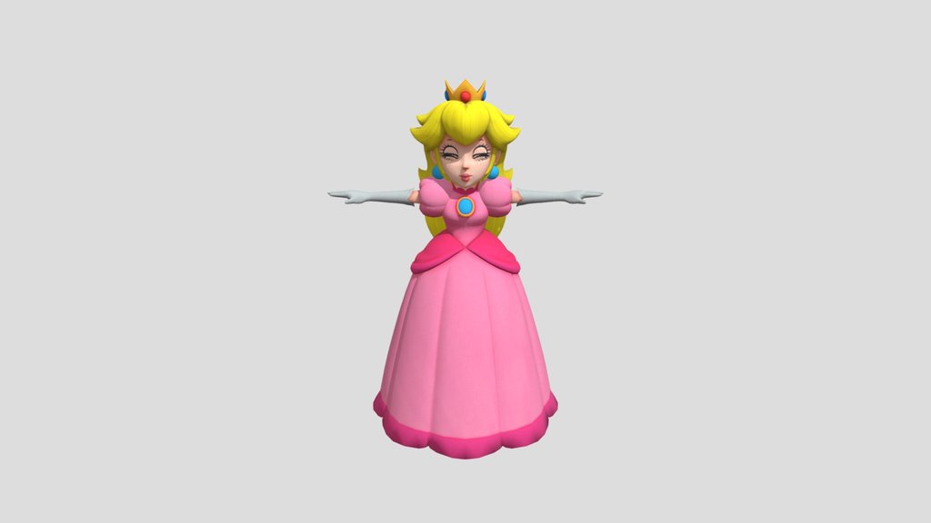 Princess Peach - A 3D model collection by Godzilla (@iamthayn) - Sketchfab