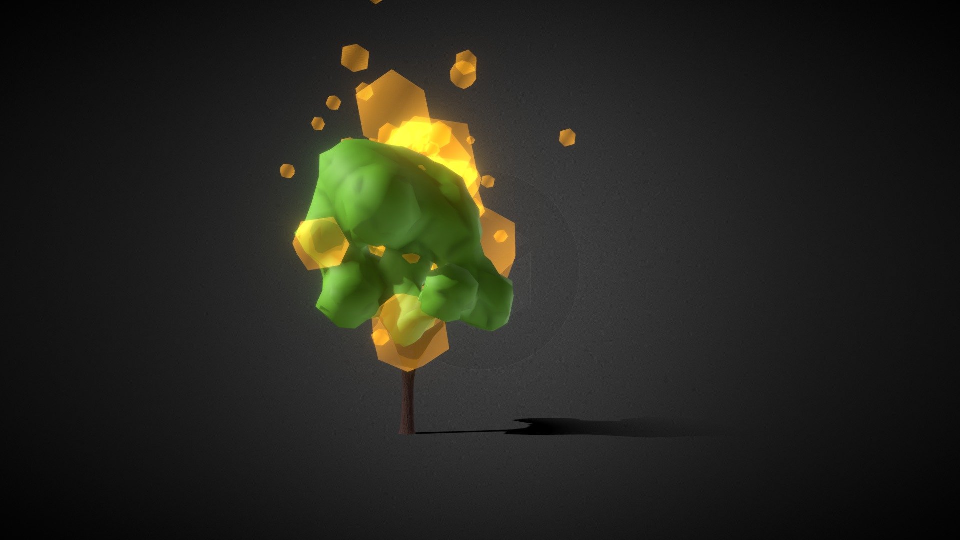 burning tree low poly - Buy Royalty Free 3D model by lampyre3d [9fbbdc1 ...