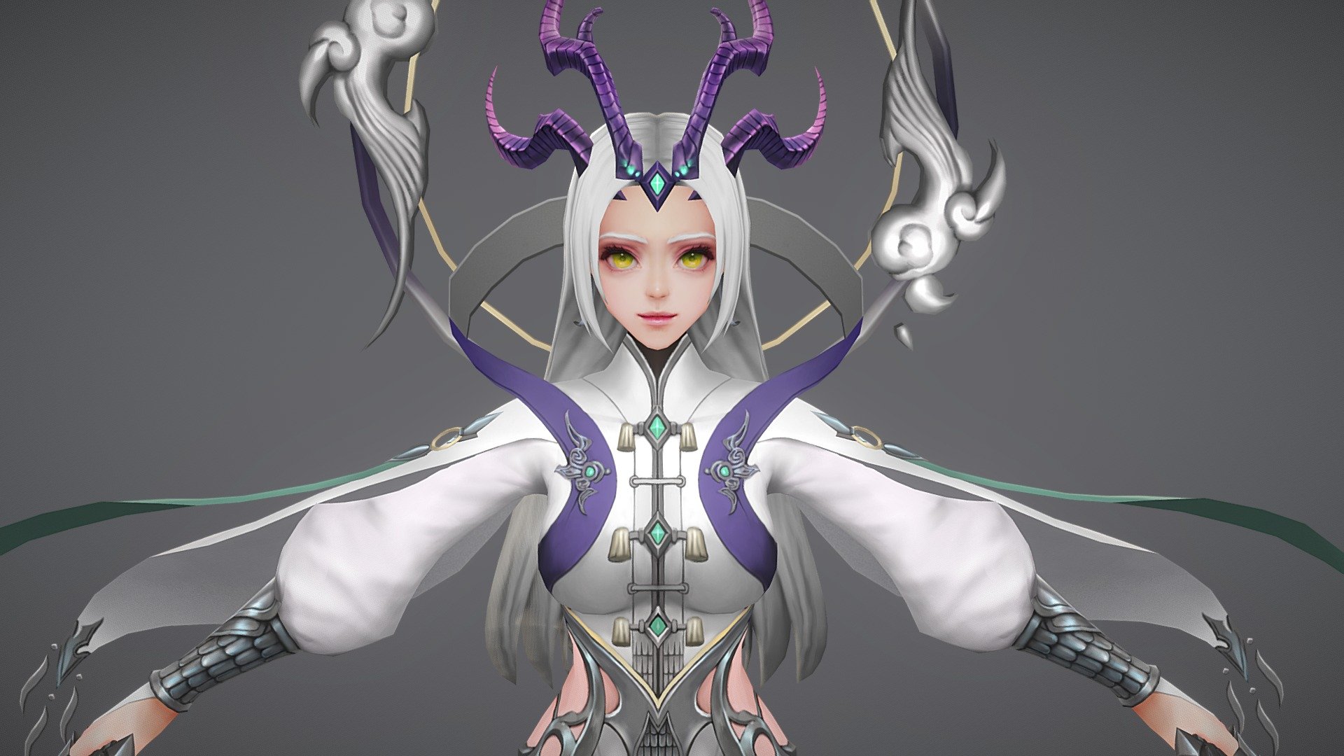 Dragon sky Goddesss_09 - 3D model by neogools [9fbc3c4] - Sketchfab