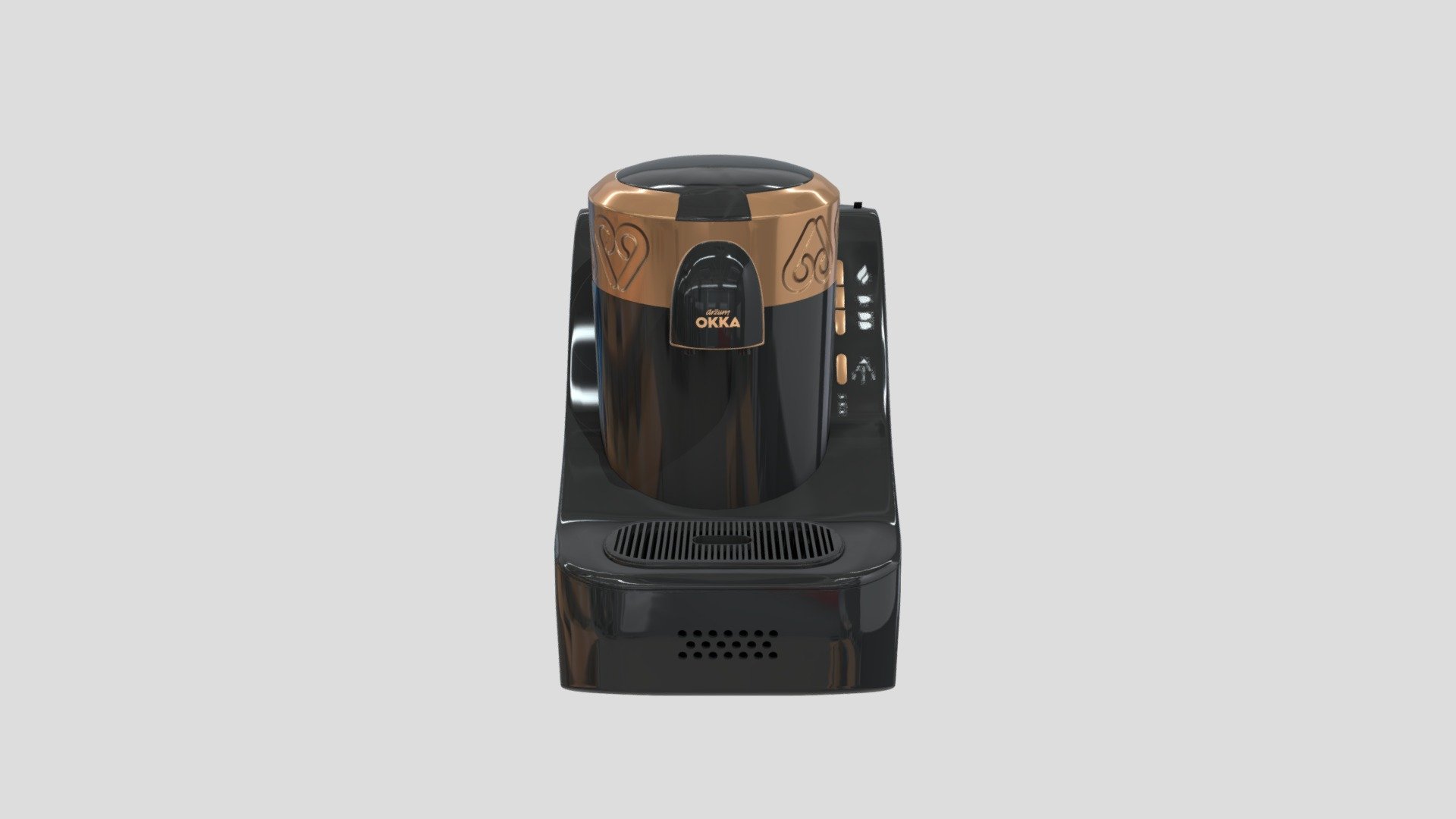 OK001 OKKA Turkish Coffee Machine - Black - 3D model by sarikocsamet ...