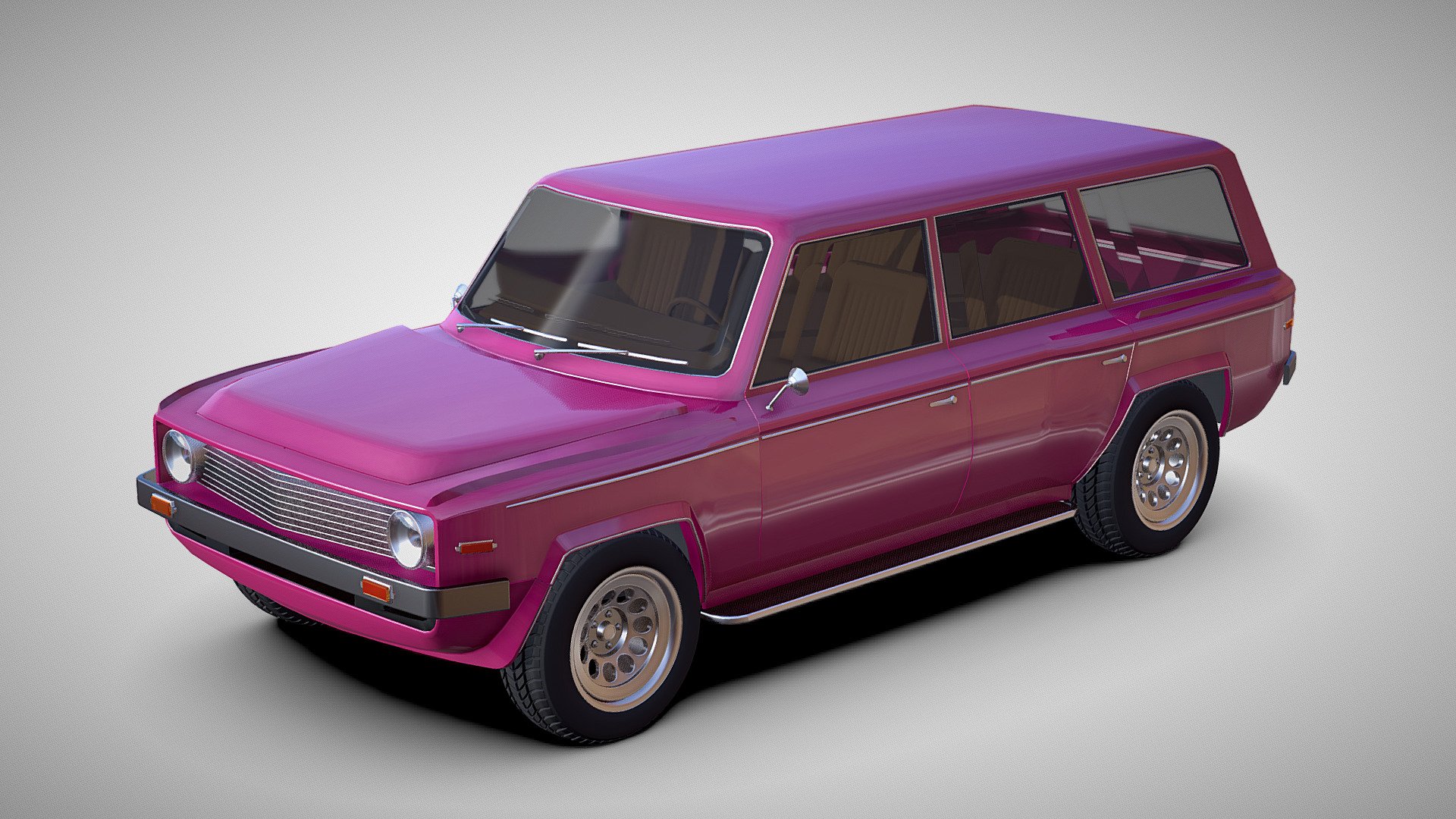 70s generic SUV - 3D model by OxS49 [9fbe84d] - Sketchfab