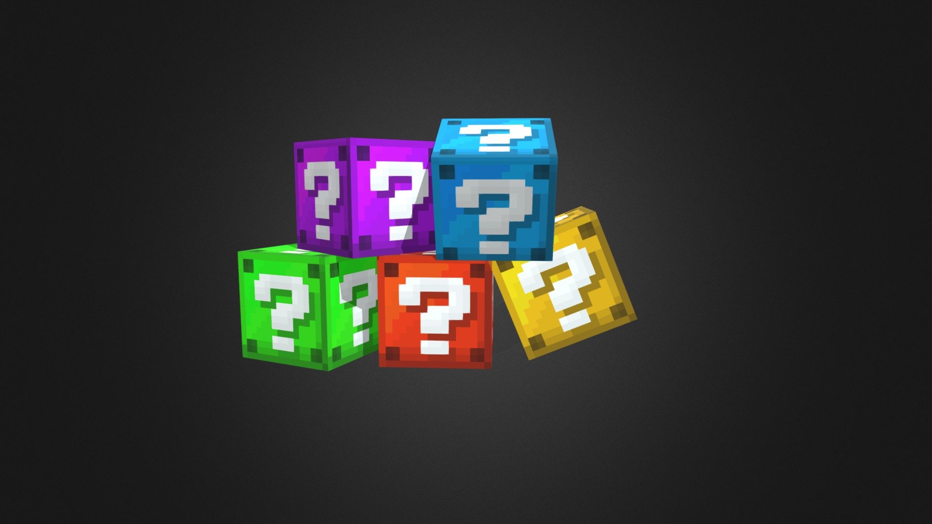 [BLOCKS] LuckyBlocks - 5 Colors! - Download Free 3D model by Thomas ...