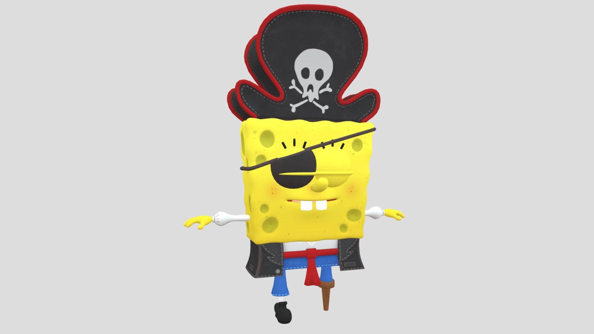 SB Cosmic Shake - SpongeBob Pirate - Download Free 3D model by SMF ...