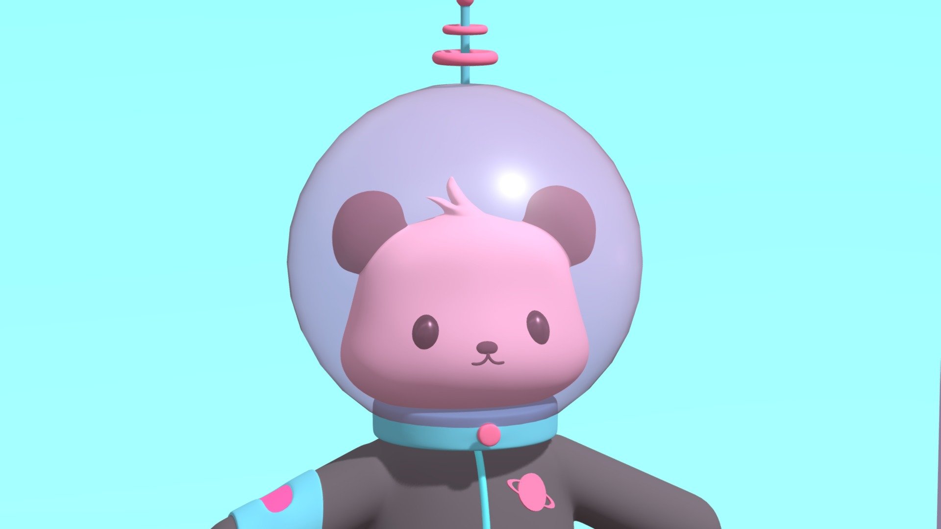 Space Panda - 3D model by FDell05 [9fc7364] - Sketchfab