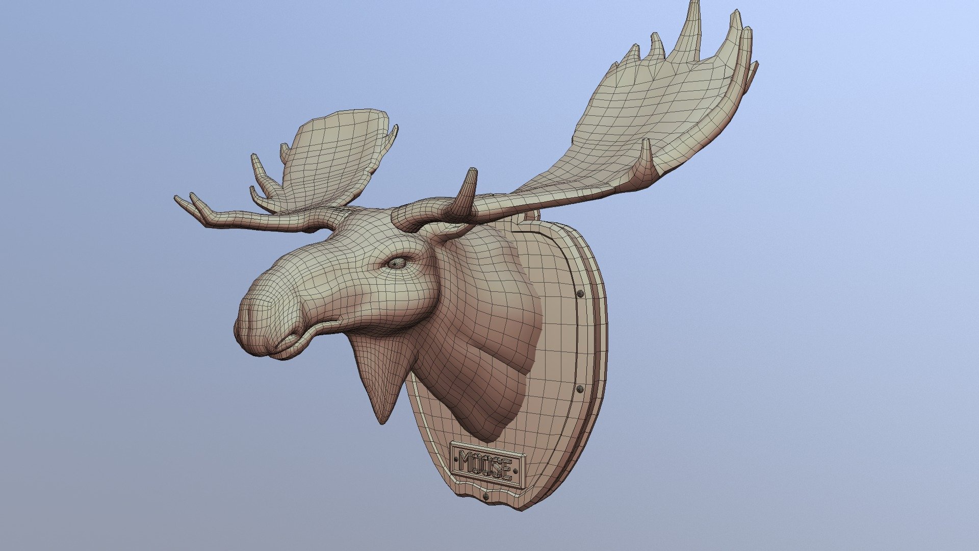 The Moose - 3D model by Katharina (@katrick) [9fc78d1] - Sketchfab