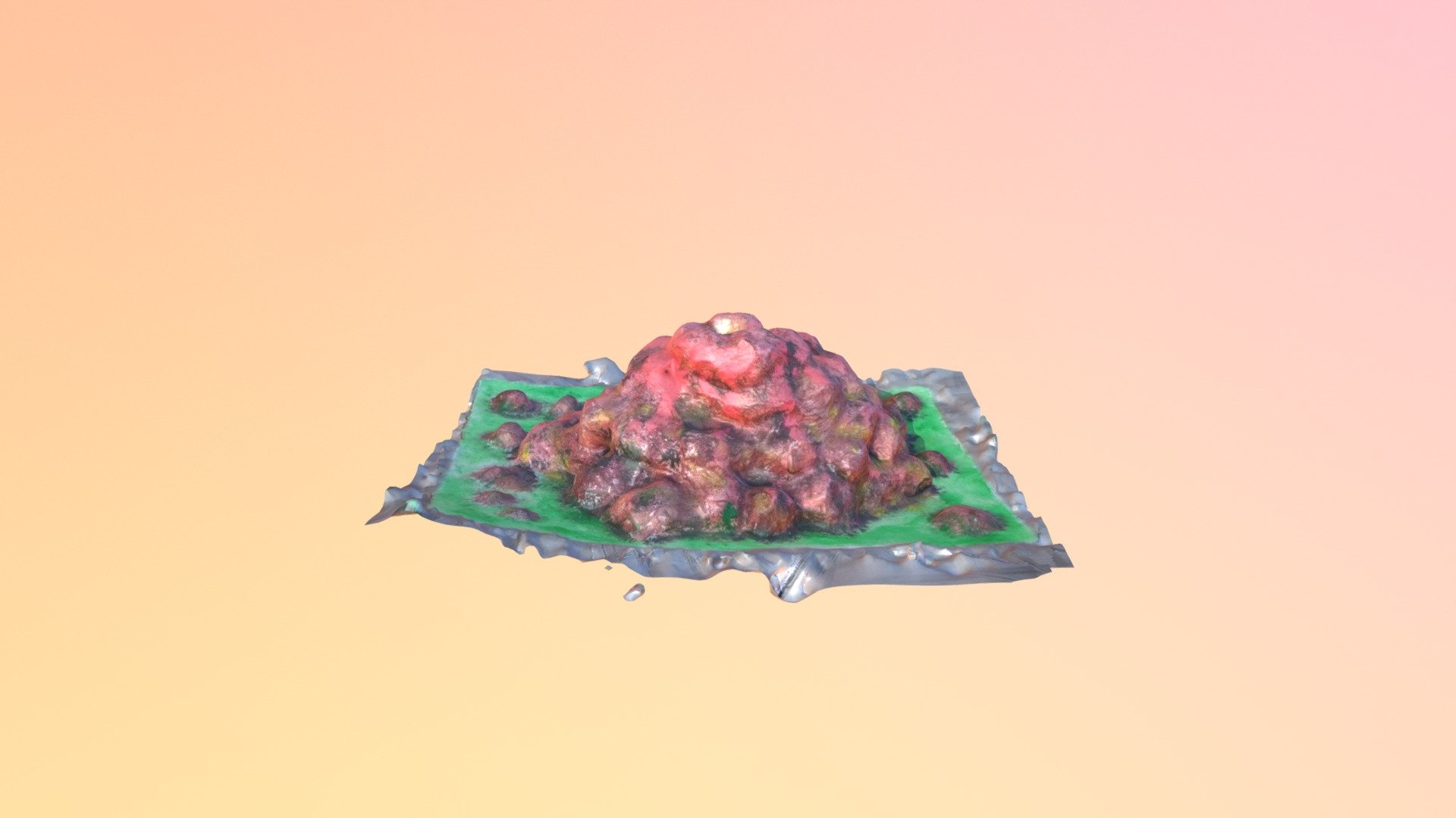 Volcano - 3D model by M. Santos (@Mnesaretex) [9fc81f3] - Sketchfab