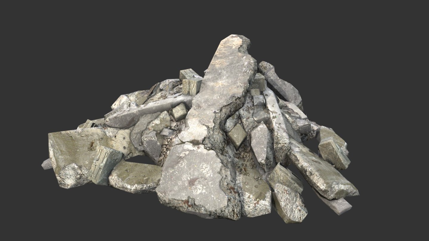 Rubble - 3D model by AkkA [9fc99d2] - Sketchfab