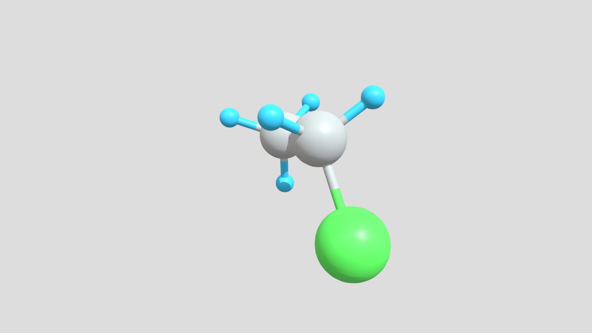Chloroethane-starting-molecule - Download Free 3D model by stereoaisier ...
