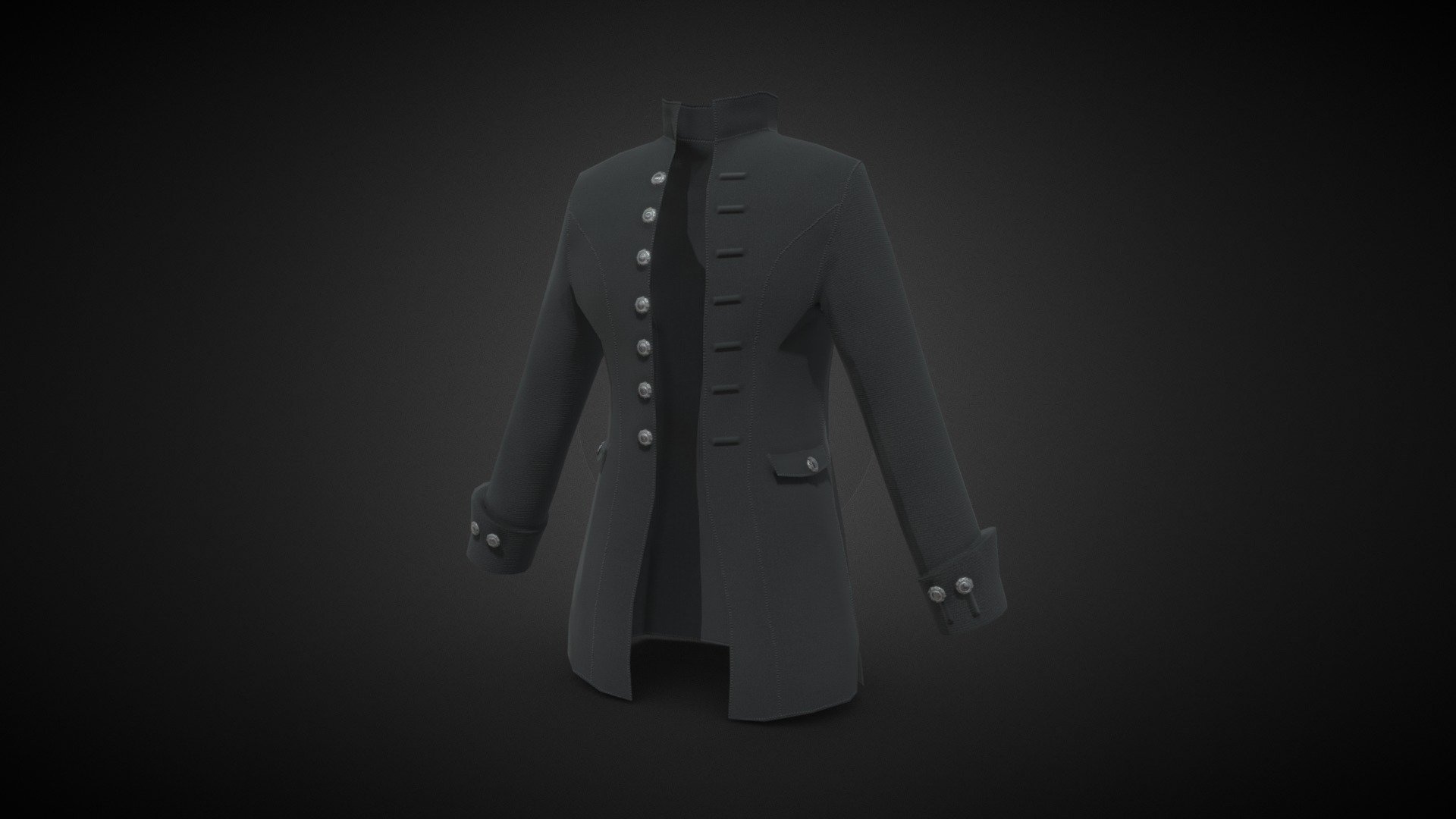 Frock coat - 3D model by Mohamed Fathi (@MohamedFathi) [9fcb1cd ...