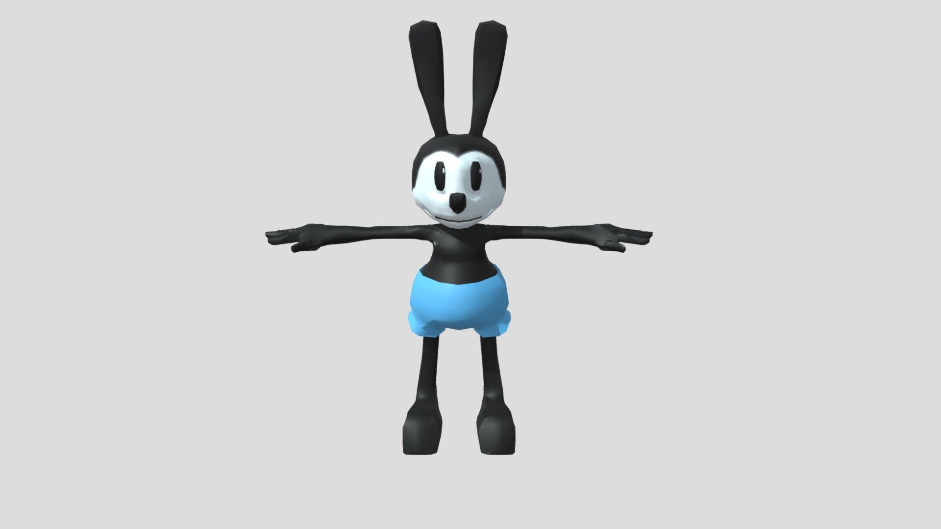 Oswald the lucky rabbit (color) - Download Free 3D model by ...