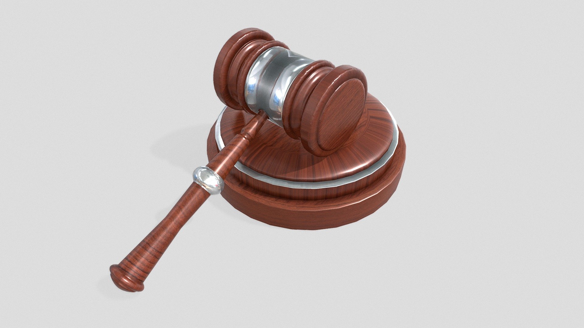 Sophisticated Silver Virtual Gavel - 3D model by joelsoncastro [9fcd049 ...