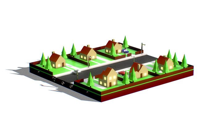 Neighborhood 3D models - Sketchfab