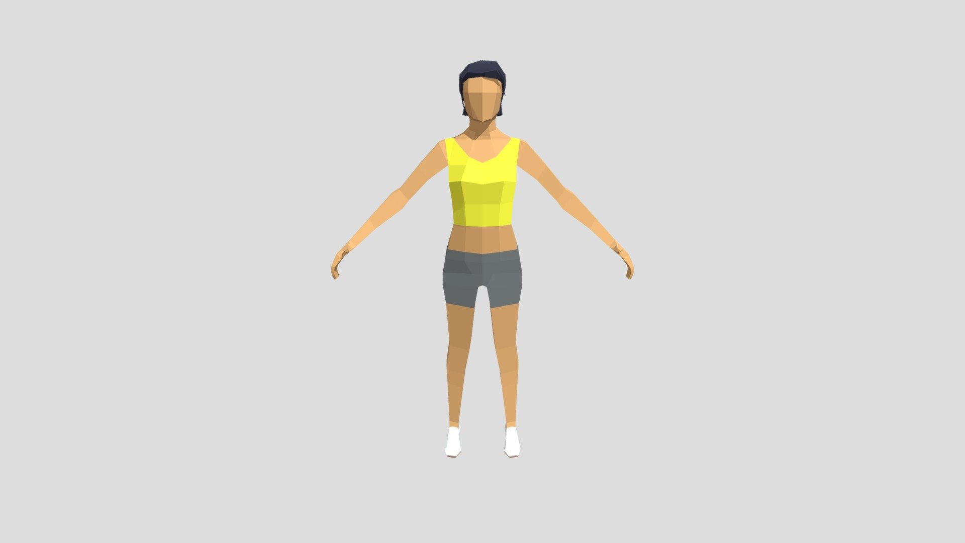Low Poly Female 03 B - Download Free 3D model by yancharkin [9fd239d ...