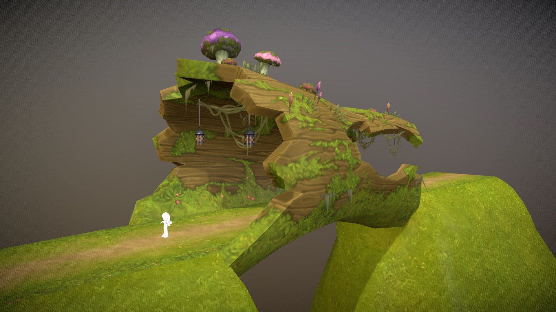 [LUNA ELS][BG] Wood Tunnel - 3D model by Zzimo [9fd29ea] - Sketchfab
