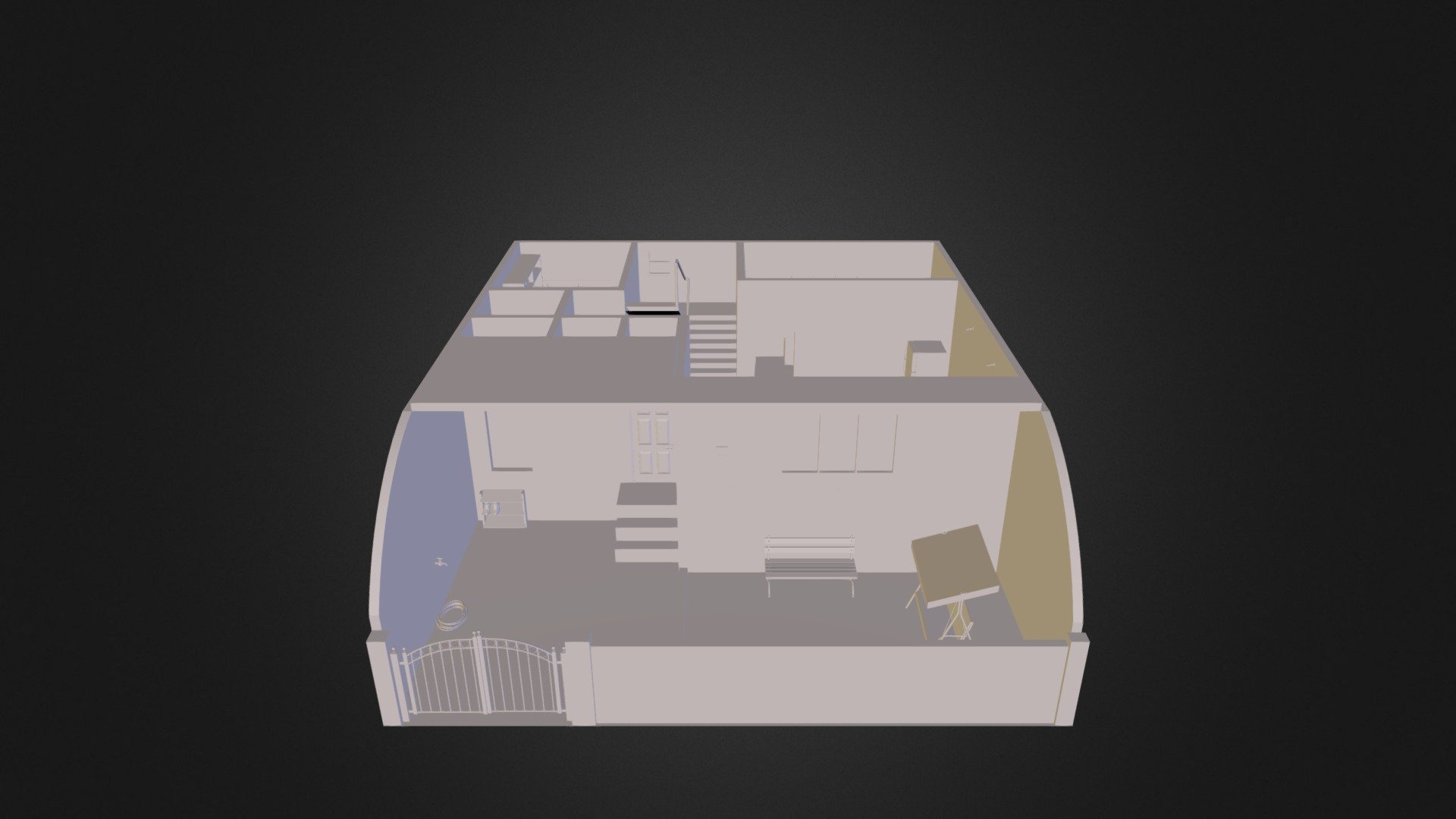 Row House ground floor - 3D model by sanjay rajure (@sanjayrajure ...