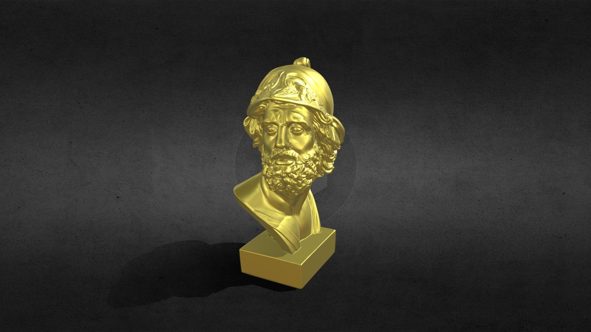 Golden Homer Statue Bust 3d model - 3D model by llllline [9fd3ccc ...